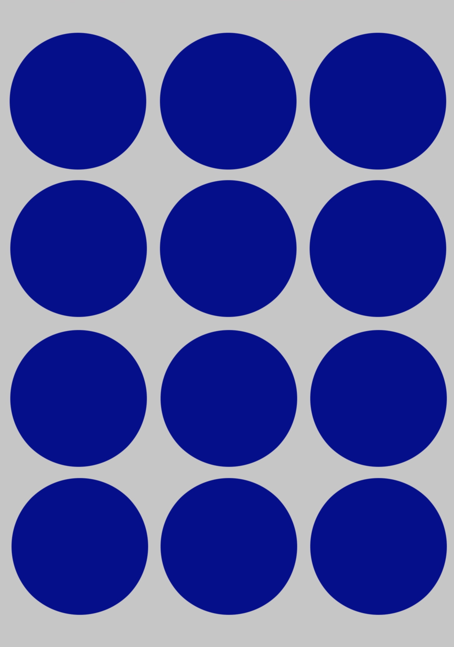 Royal Green Round Sticker Dot in Blue 38mm Sticker Label Circles 1.5 ...