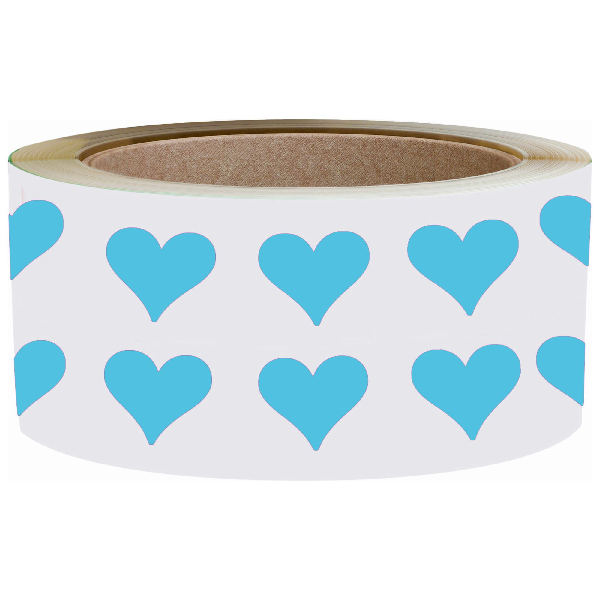 Royal Green Small Heart Sticker Roll Embellishments for Arts, Crafts ...