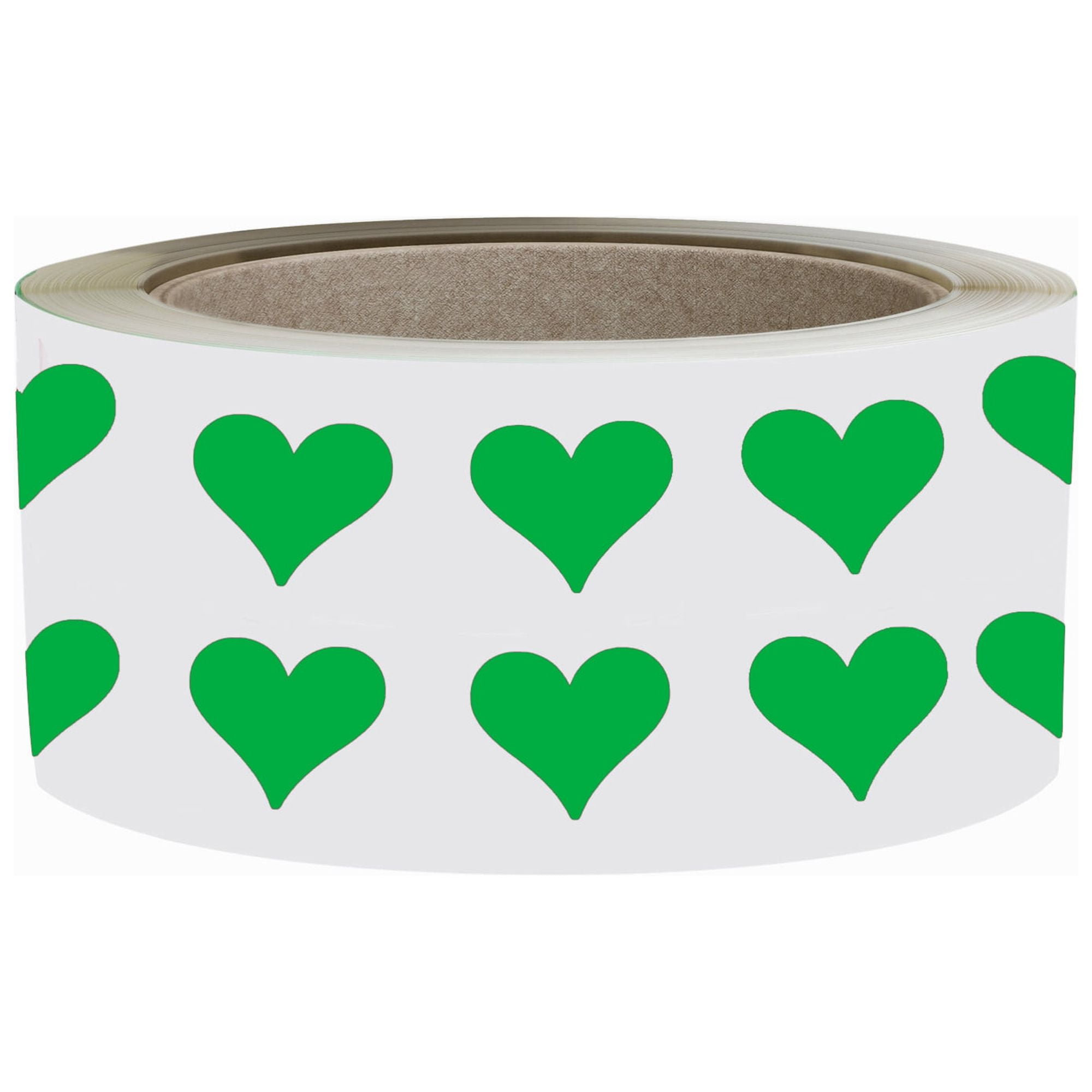 Royal Green Small Heart Stickers Roll 1/2 inch Heart Sticker for ...