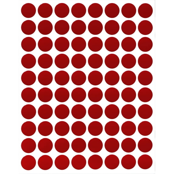 Royal Green Solid Color Labels 1/2 inch Red Velvet Stickers 13mm - 4000 ...