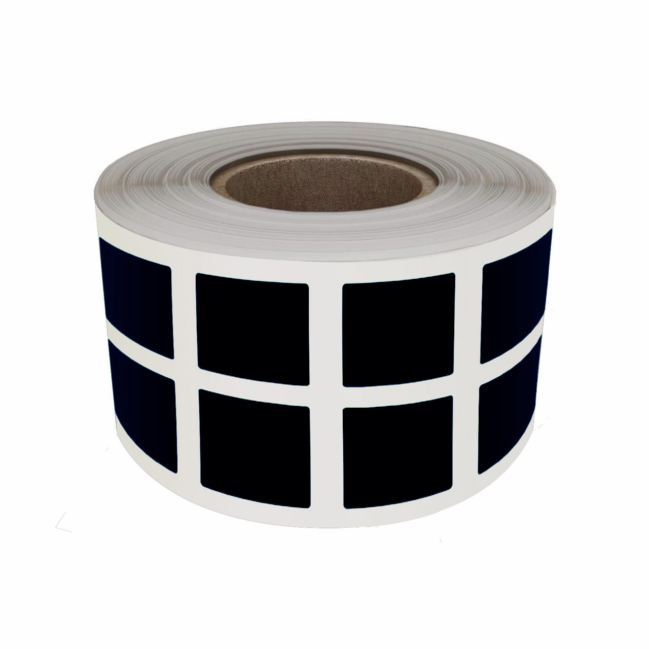 Royal Green Square Labels 1 in Color-Coding Label Roll in Black 25m x ...