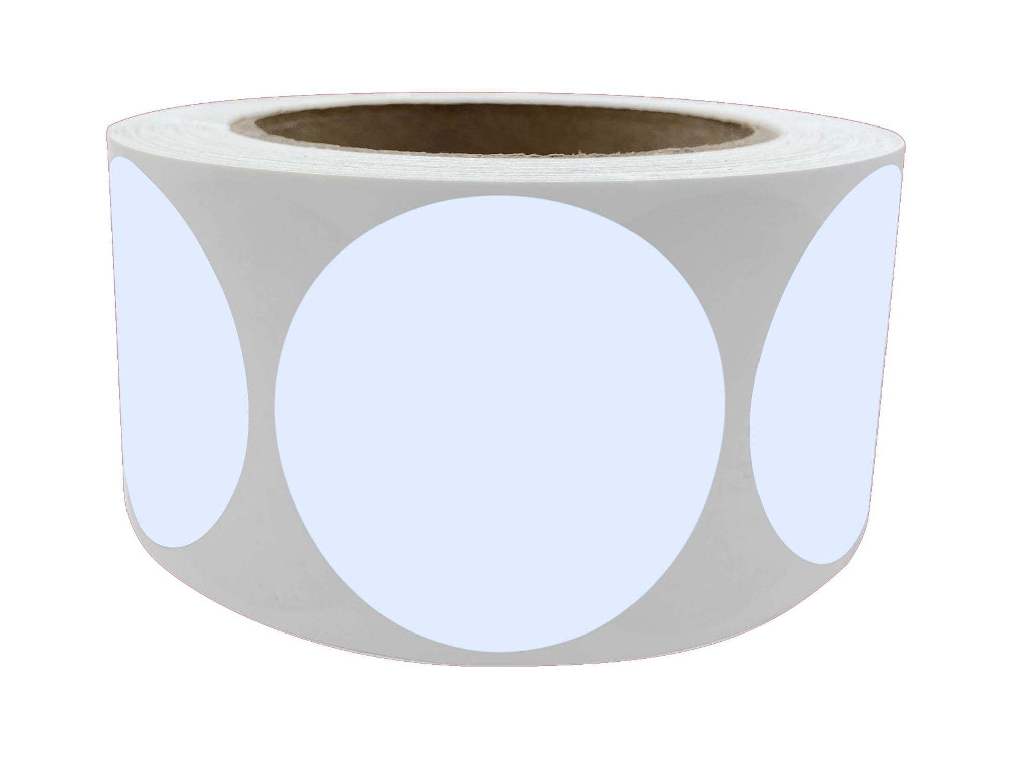 Royal Green White Round Circle Sticker 2 inch Diameter dot Labels roll ...