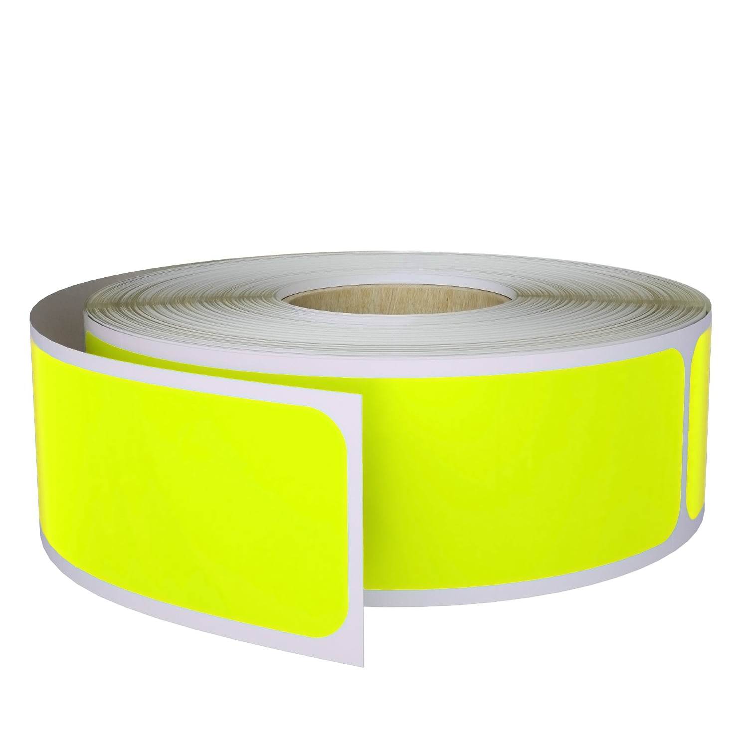 Royal Green Writable Sticker Labels 3X1 inch (75mm x 25mm) Neon Yellow ...