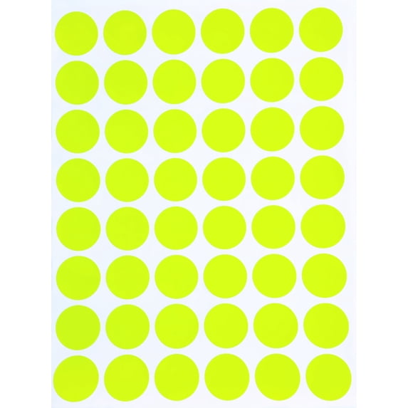 Royal Green Write Dot Sticker 11/16" Inch Color-Coding Labels for ...