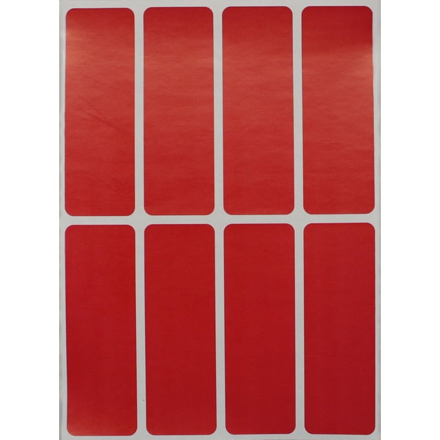 Royal Green Write Labels 3x1 inch Color Coding Stickers Roll in Red ...