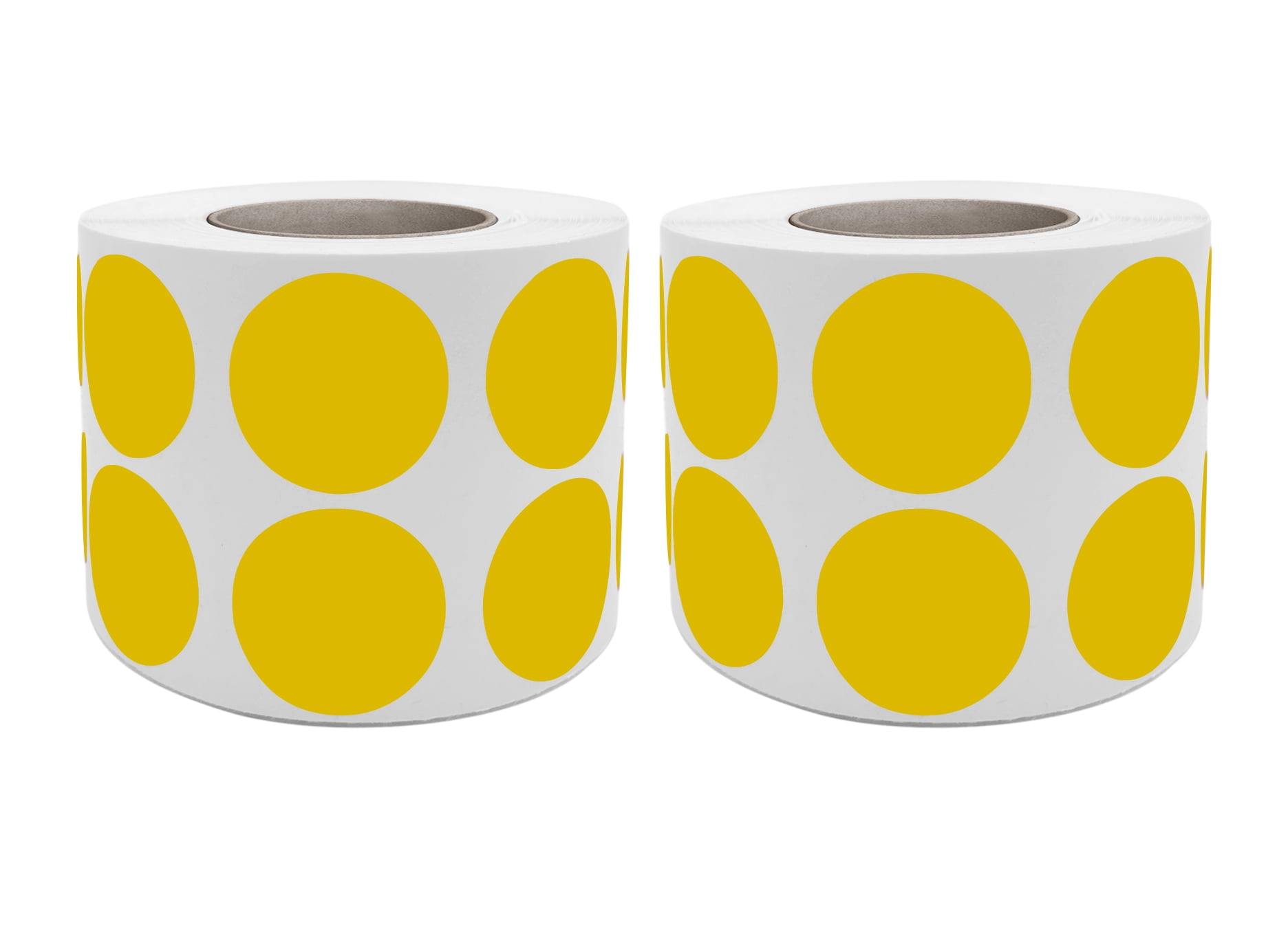 Royal Green Yellow Color-Coding Circle Dot Stickers 3/4 Inch (19mm ...