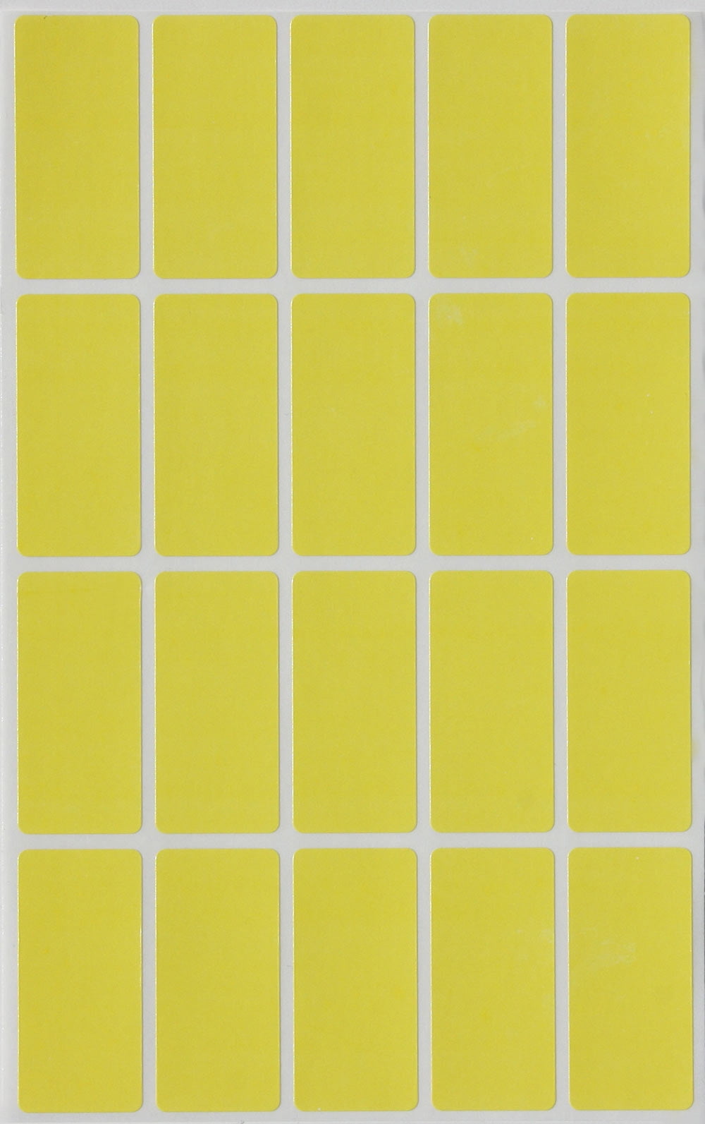 Royal Green Yellow Rectangle Sticker 1.57inch x 0.75 inch Rectangular ...