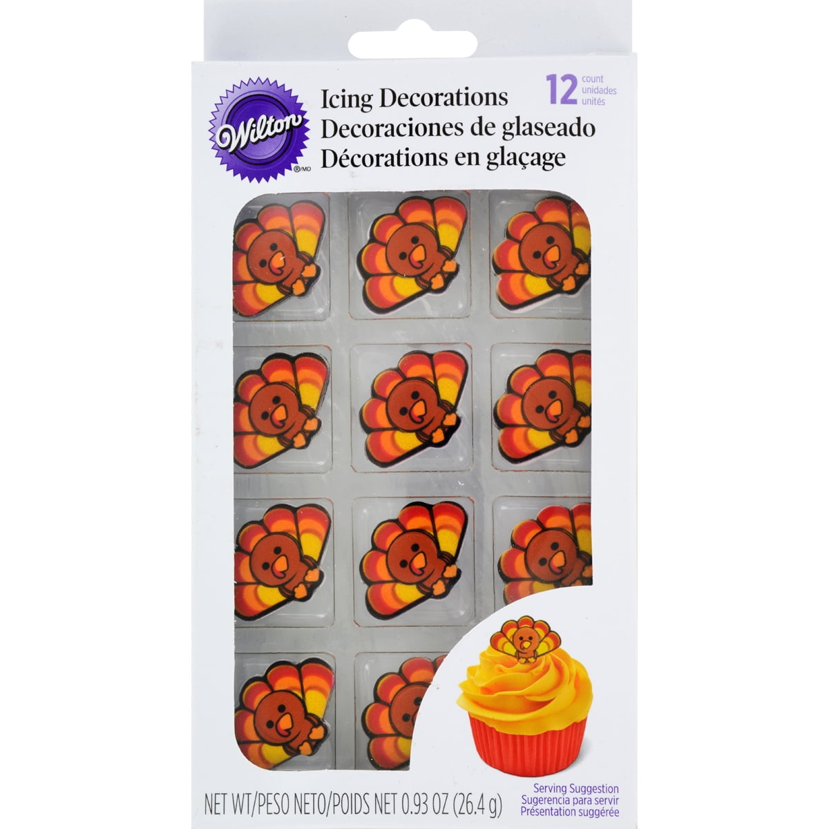 Royal Icing Decorations 12/pkg-turkey - Walmart.com