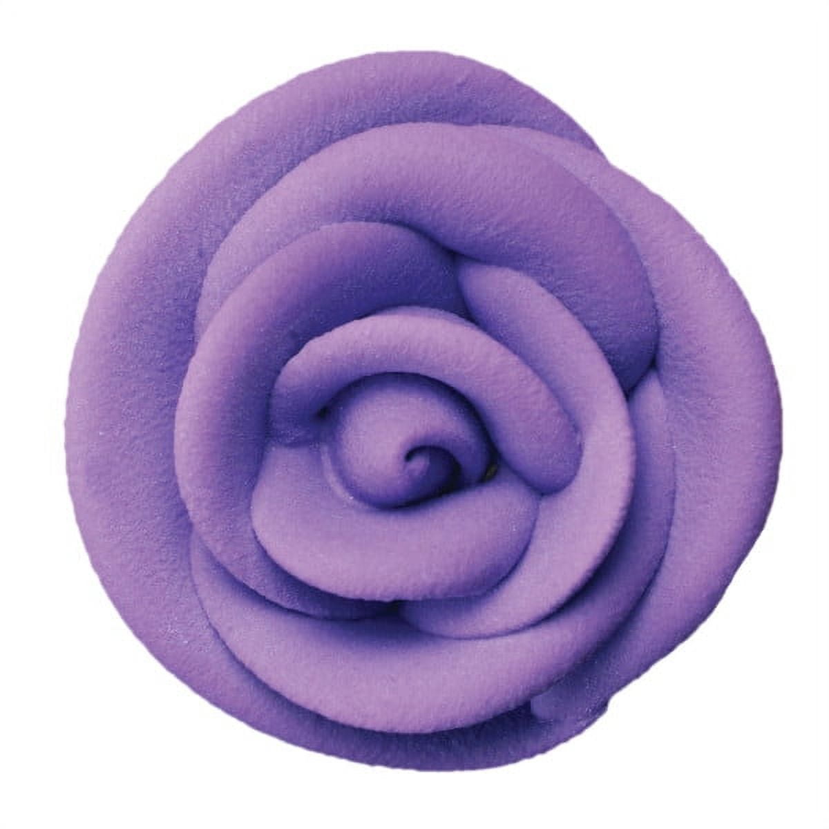 Royal Icing Rose Decorations - Purple Variety (12 pieces) - Walmart.com
