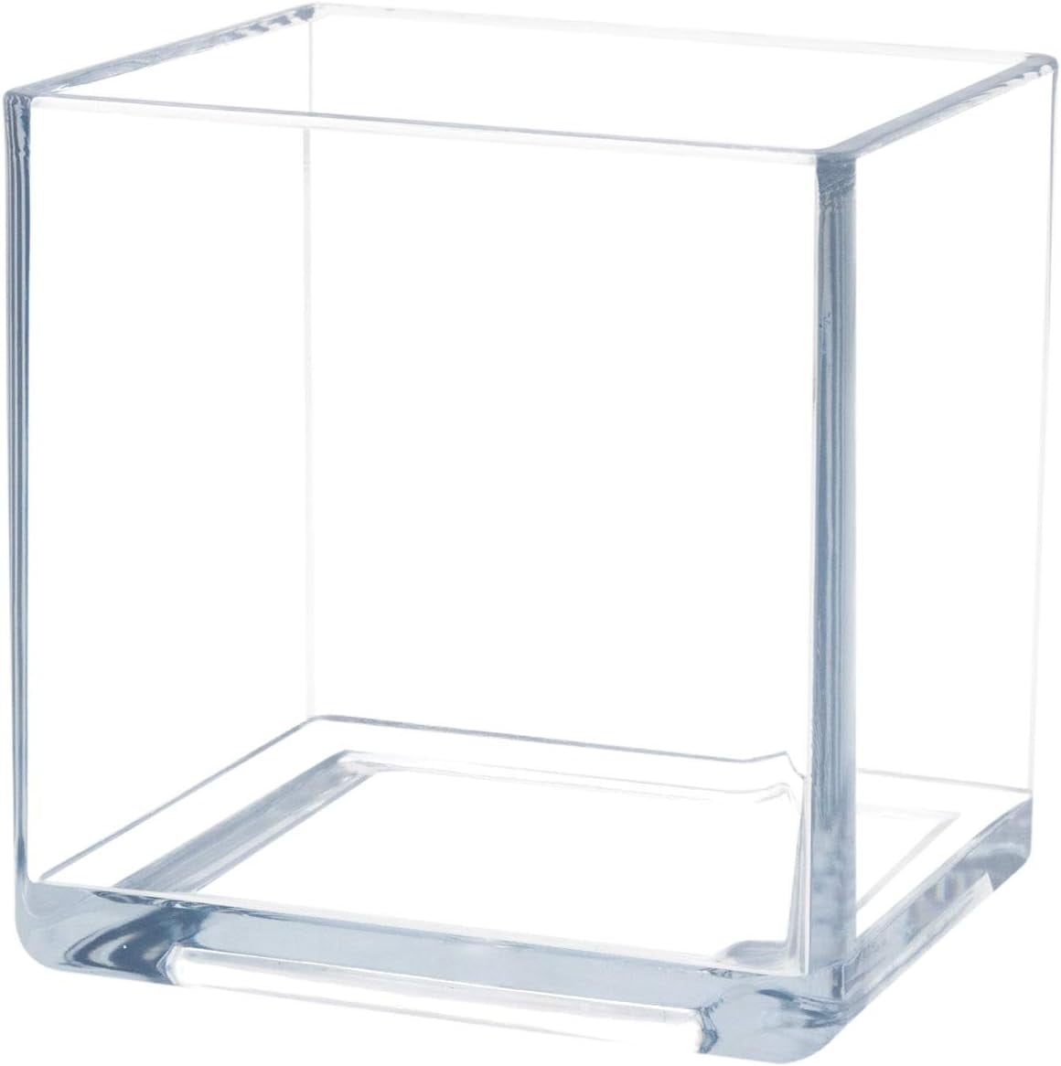 Royal Imports Clear Acrylic Flower Vase Cube – 4"x4" Plastic Square ...