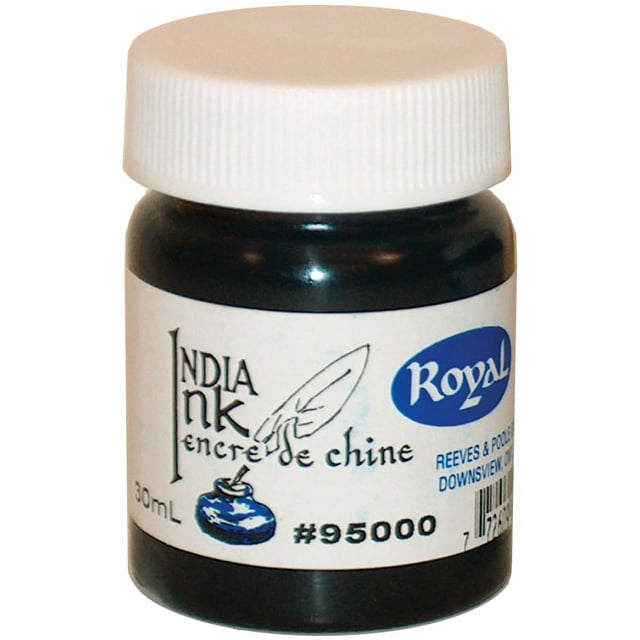 Royal India Ink 1oz-Black - Walmart.com