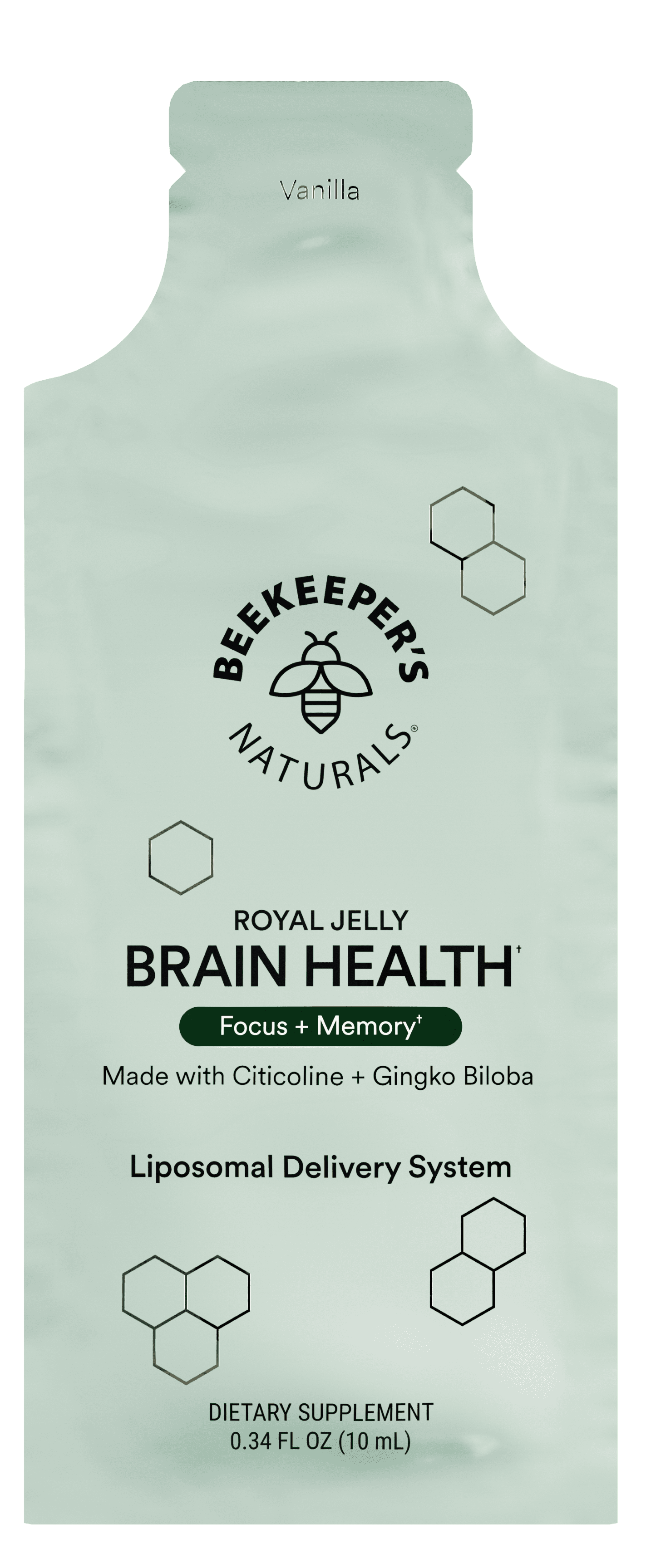 Beekeeper's Naturals Royal Jelly Brain Health Liposomal Singles ...