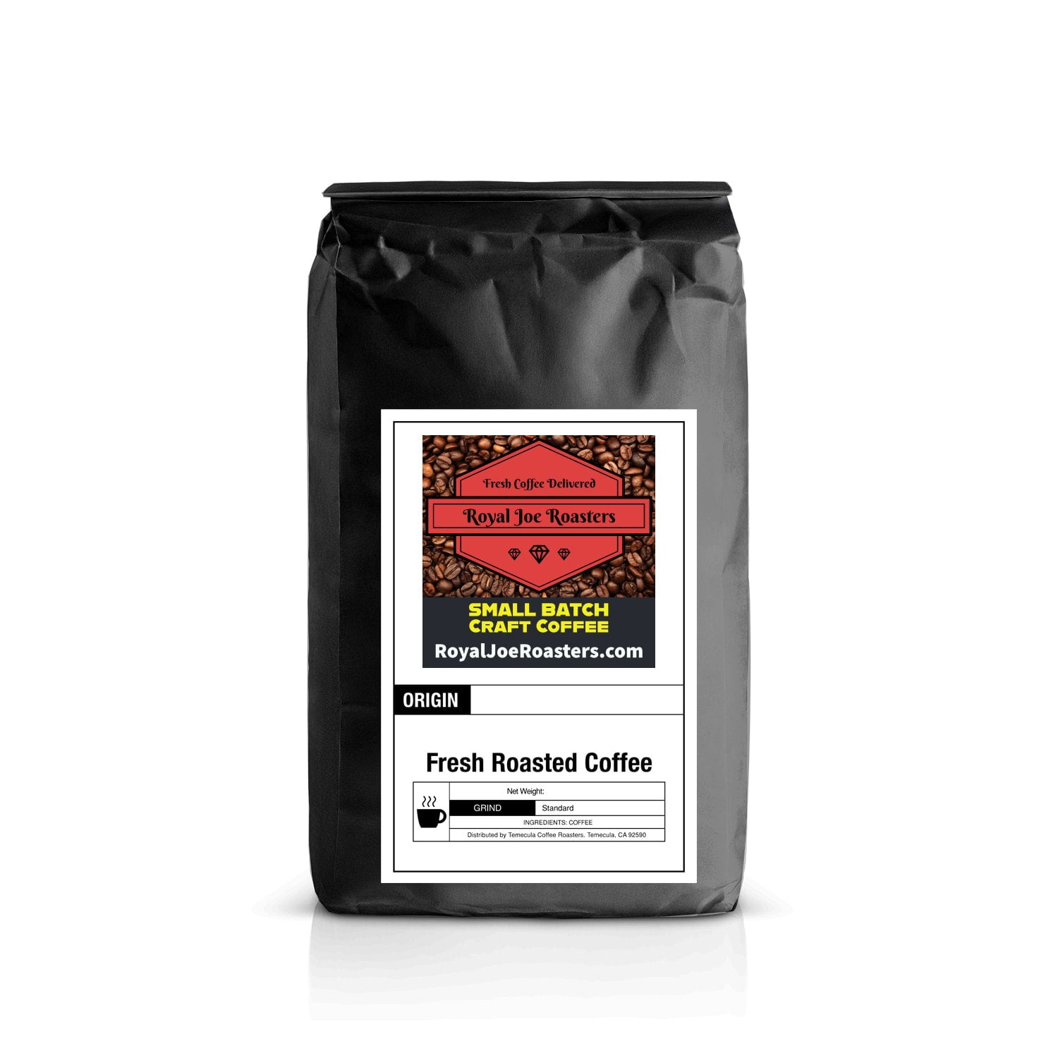 Royal Joe Roasters Peru Whole Bean Coffee Medium Roast - 100% Arabica ...