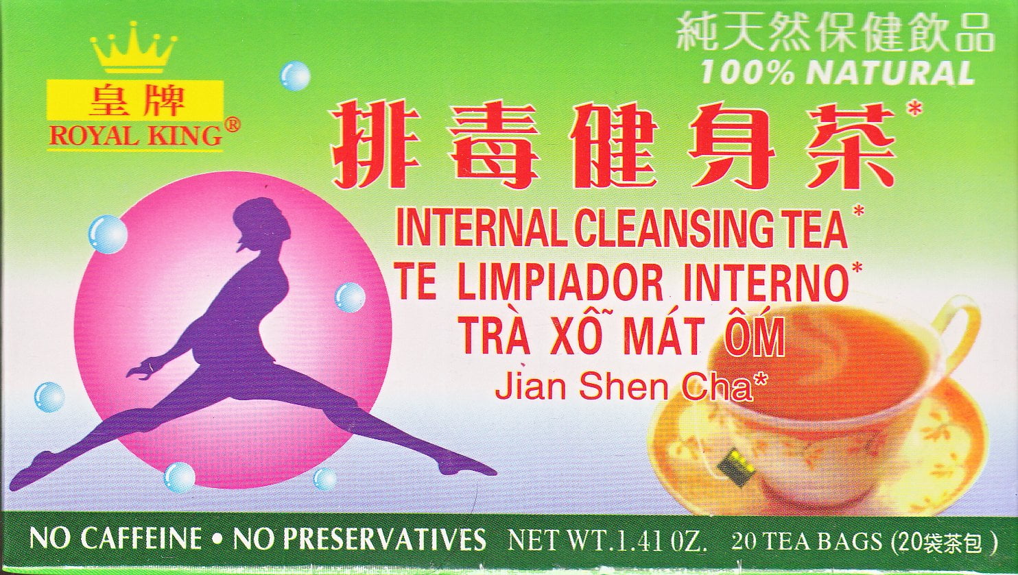 Royal King Internal Cleansing Tea (Jian Shen Cha) - 20 Bags - Walmart ...