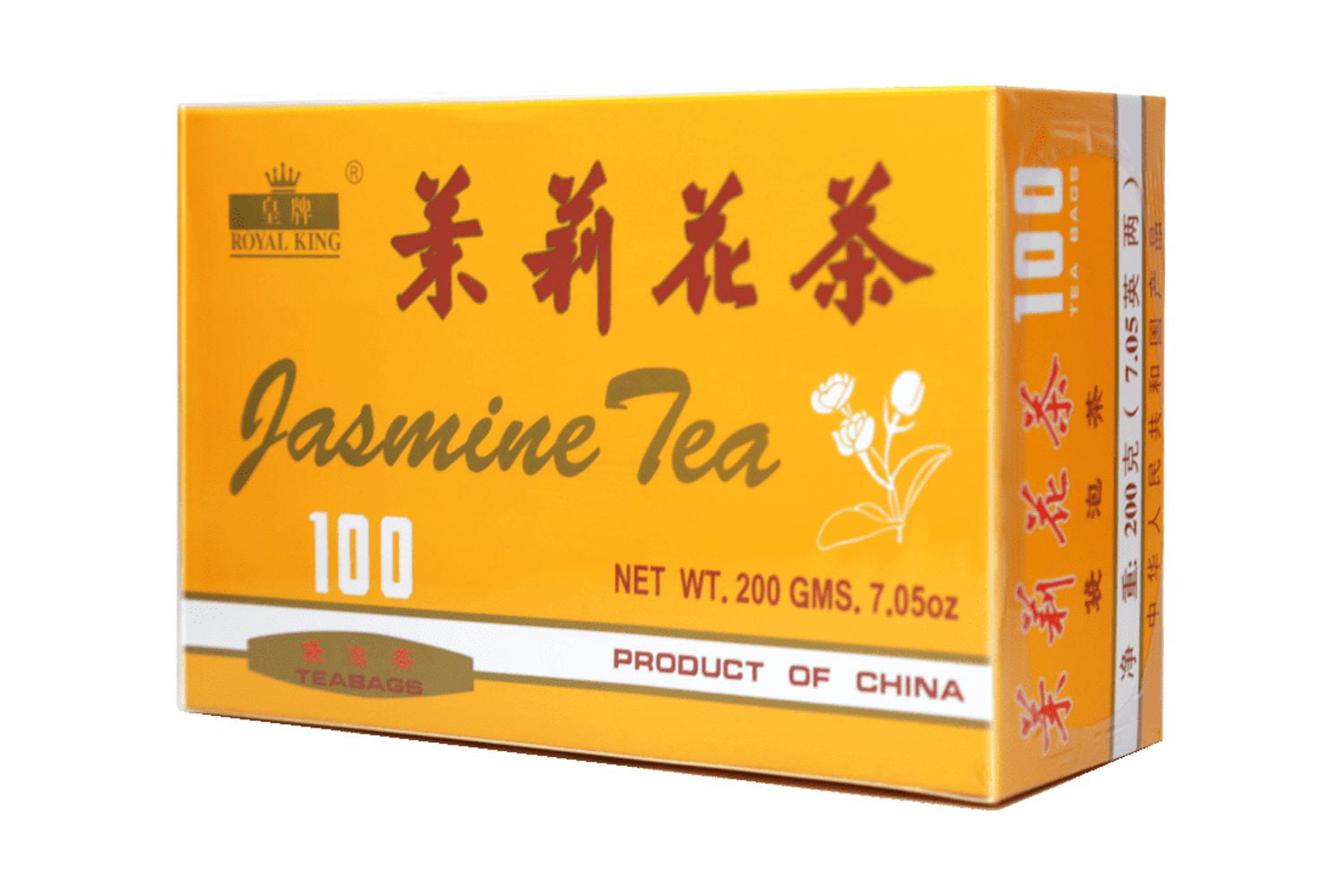 Royal King Jasmine Green Tea, 100 Sachets, 7.05 Oz, Aromatic Healthy ...