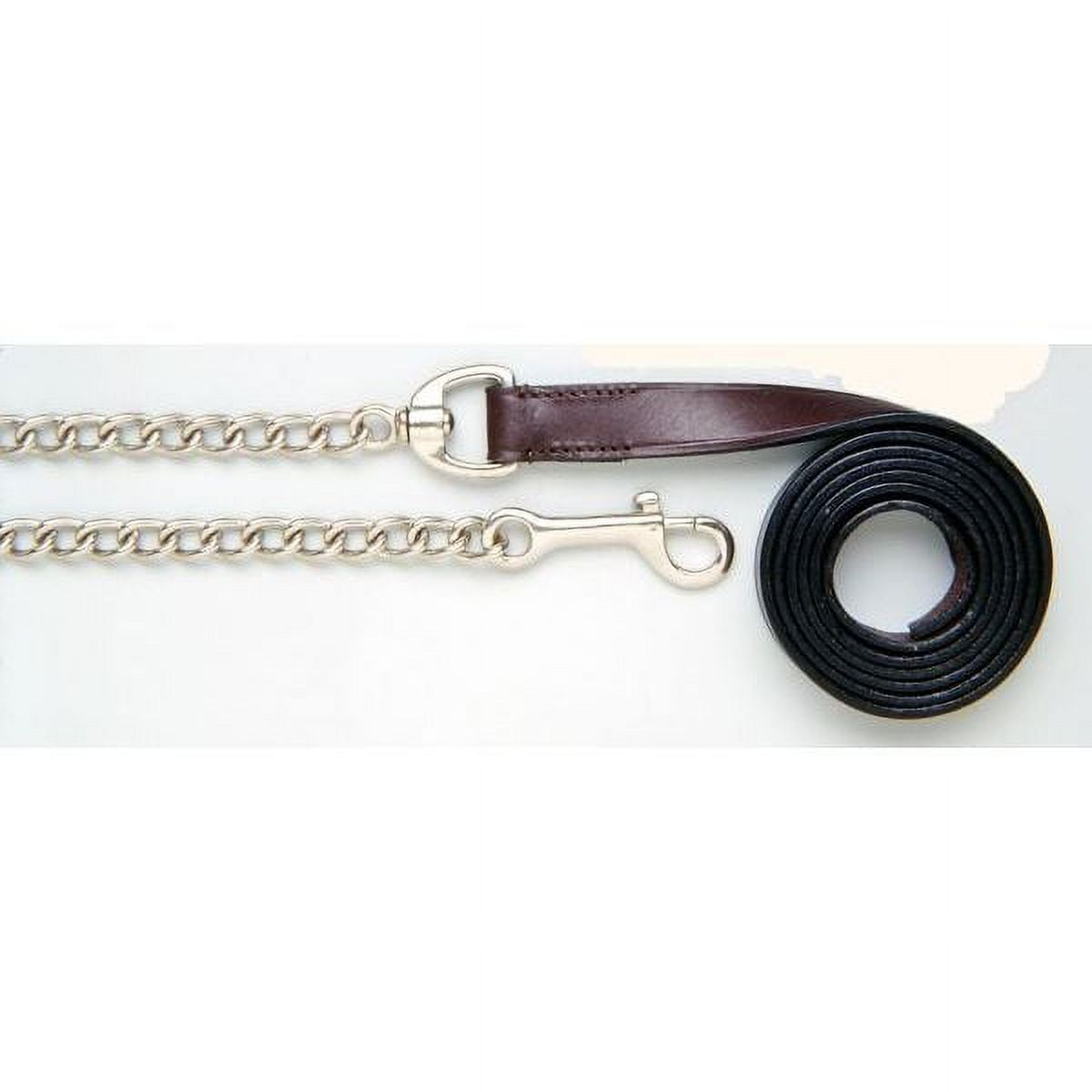 Royal King Leather Lead w.Nickel Chain 3/4 Drk Oil - Walmart.com