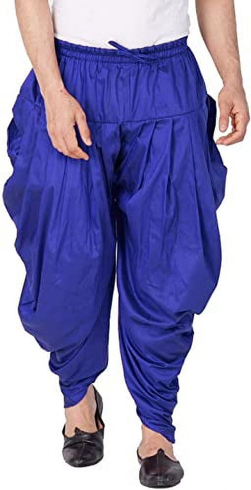 Royal Kurta Men's Polyester Silk Blend Patiala Salwar Alladin Pants ...