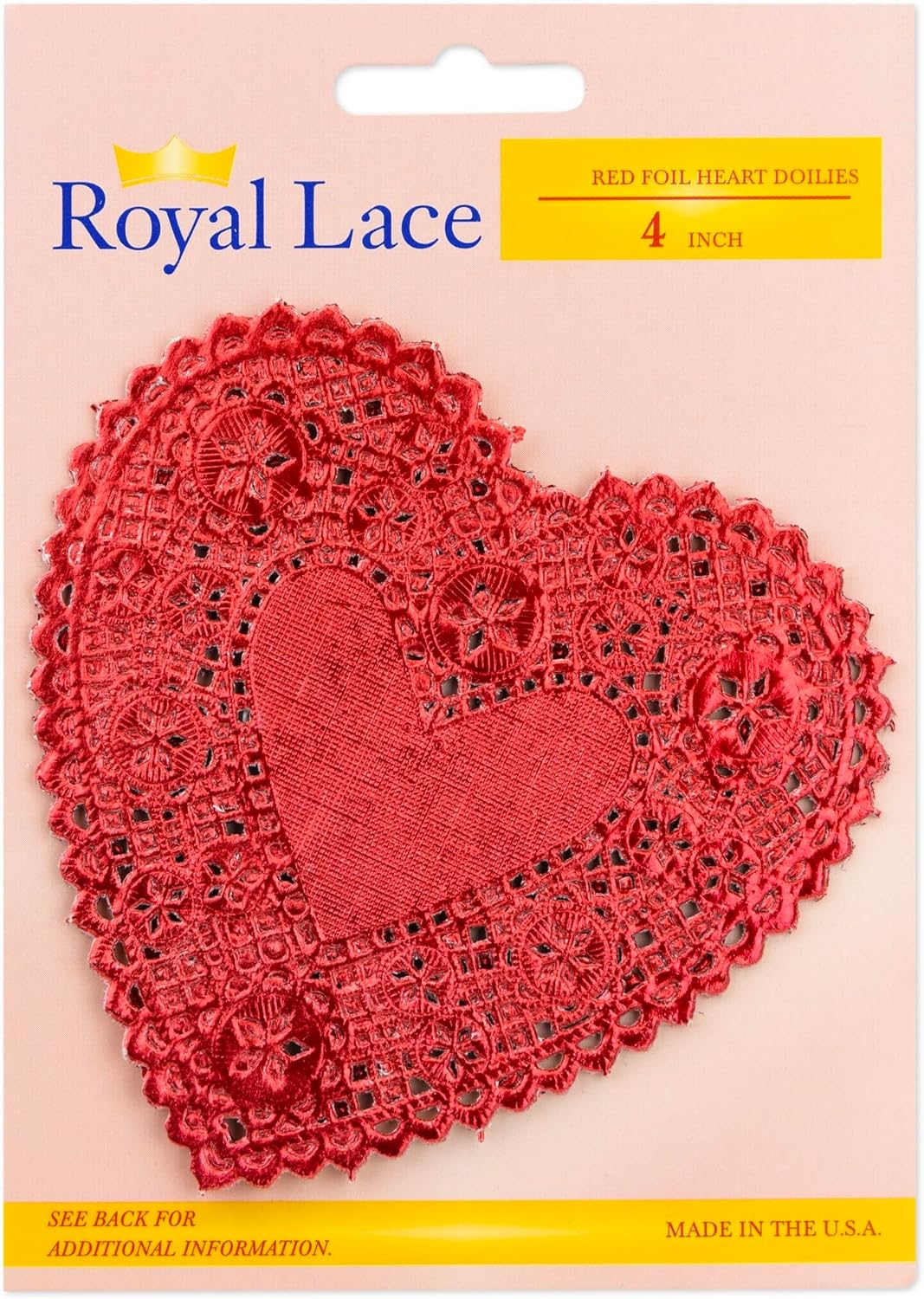 Royal Lace Metallic -Shaped Paper Doilies - 4-Inch - Perfect for ...