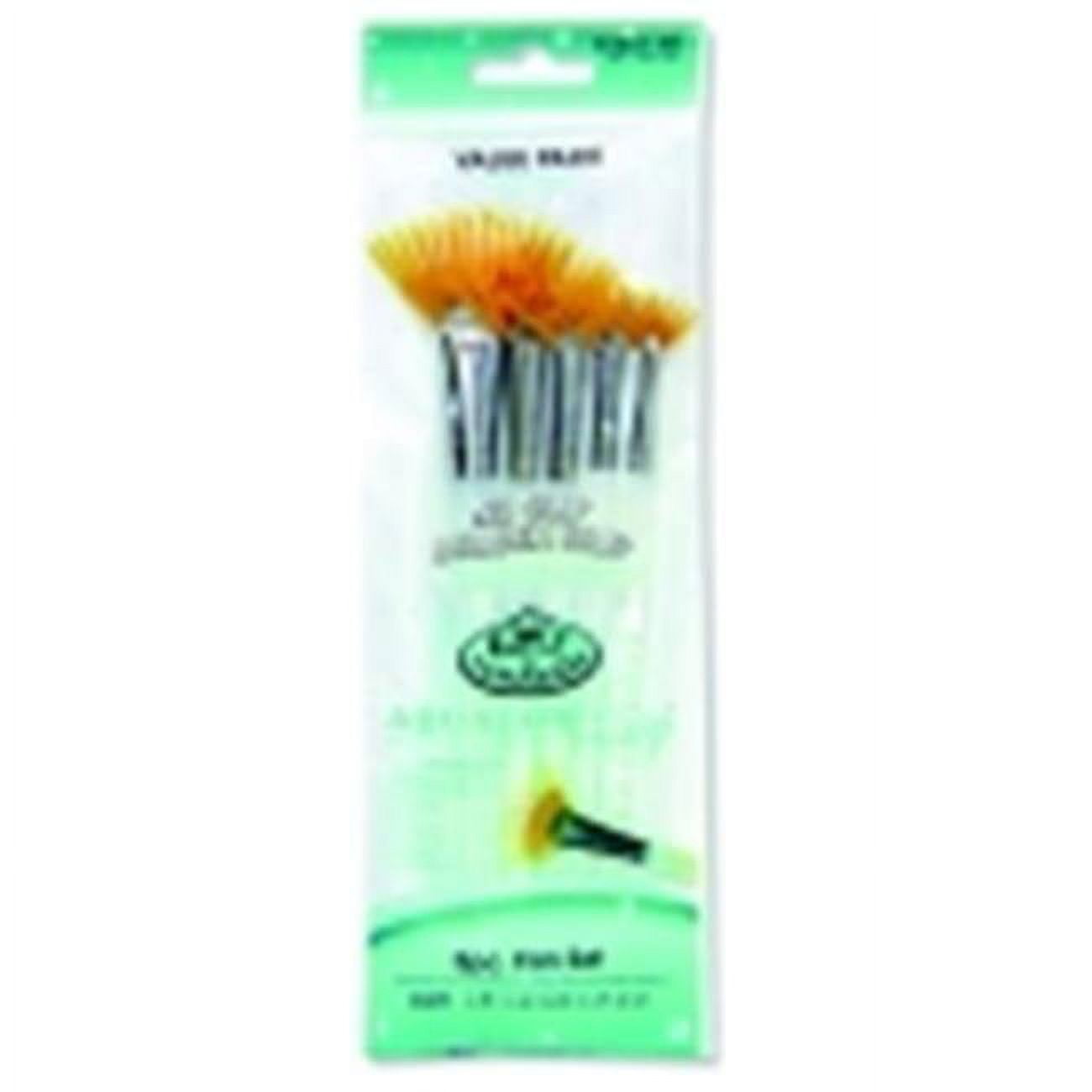 Royal & Langnickel Aqualon Fan Golden Taklon Hair Acrylic Plastic Wisp ...