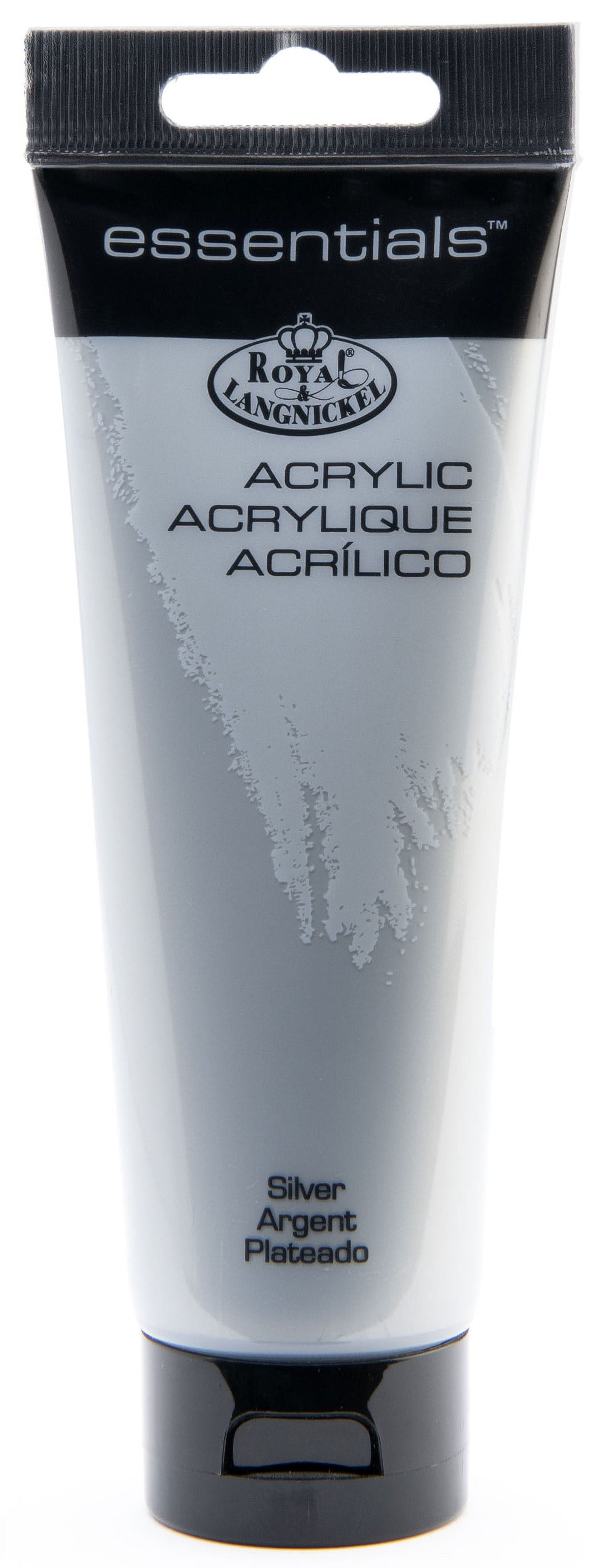 Royal & Langnickel Essentials 120ml Acrylic Paint Tube - Silver ...