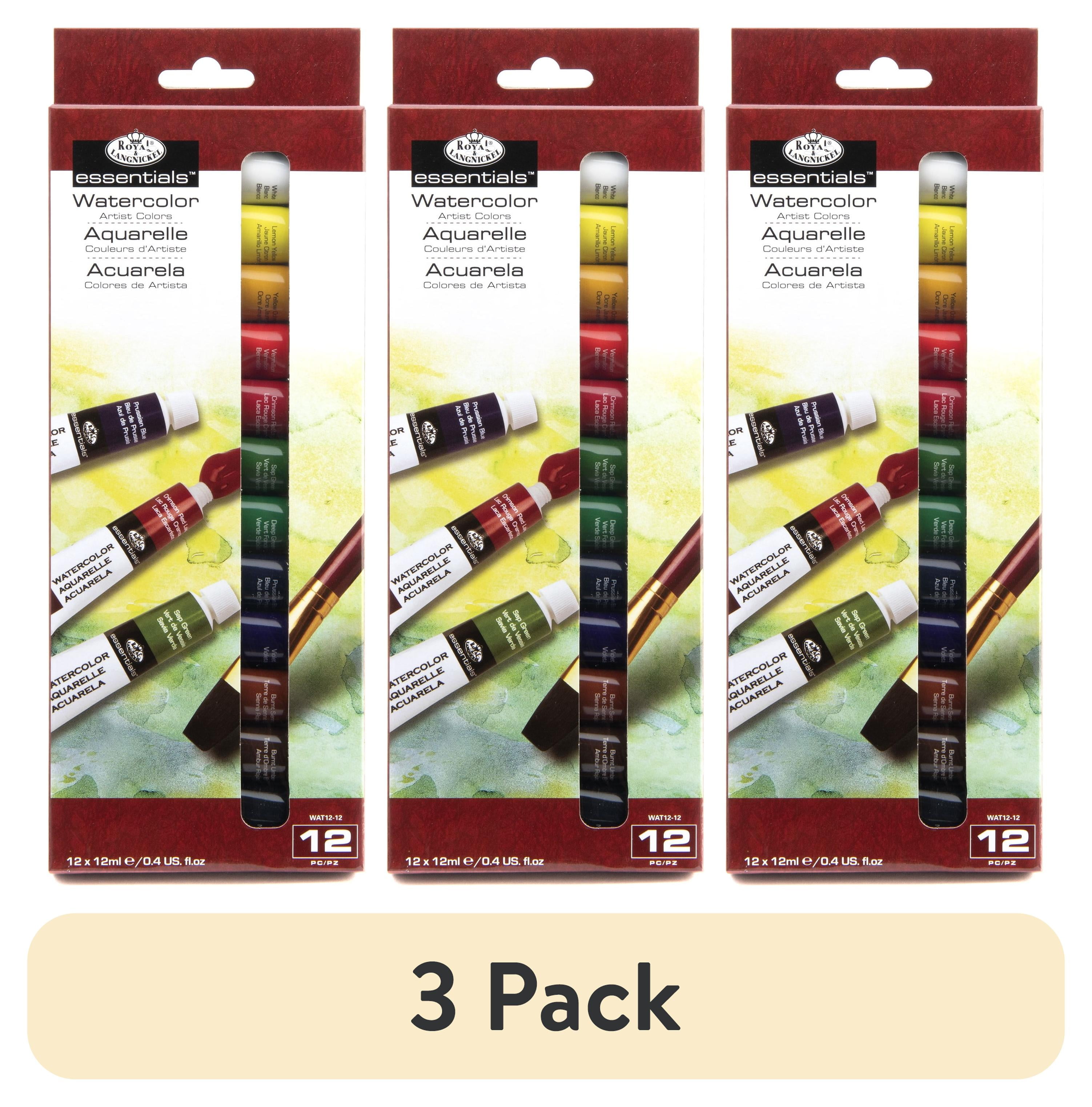 (3 pack) Royal & Langnickel Essentials - 12ml Watercolor Paint Tubes ...