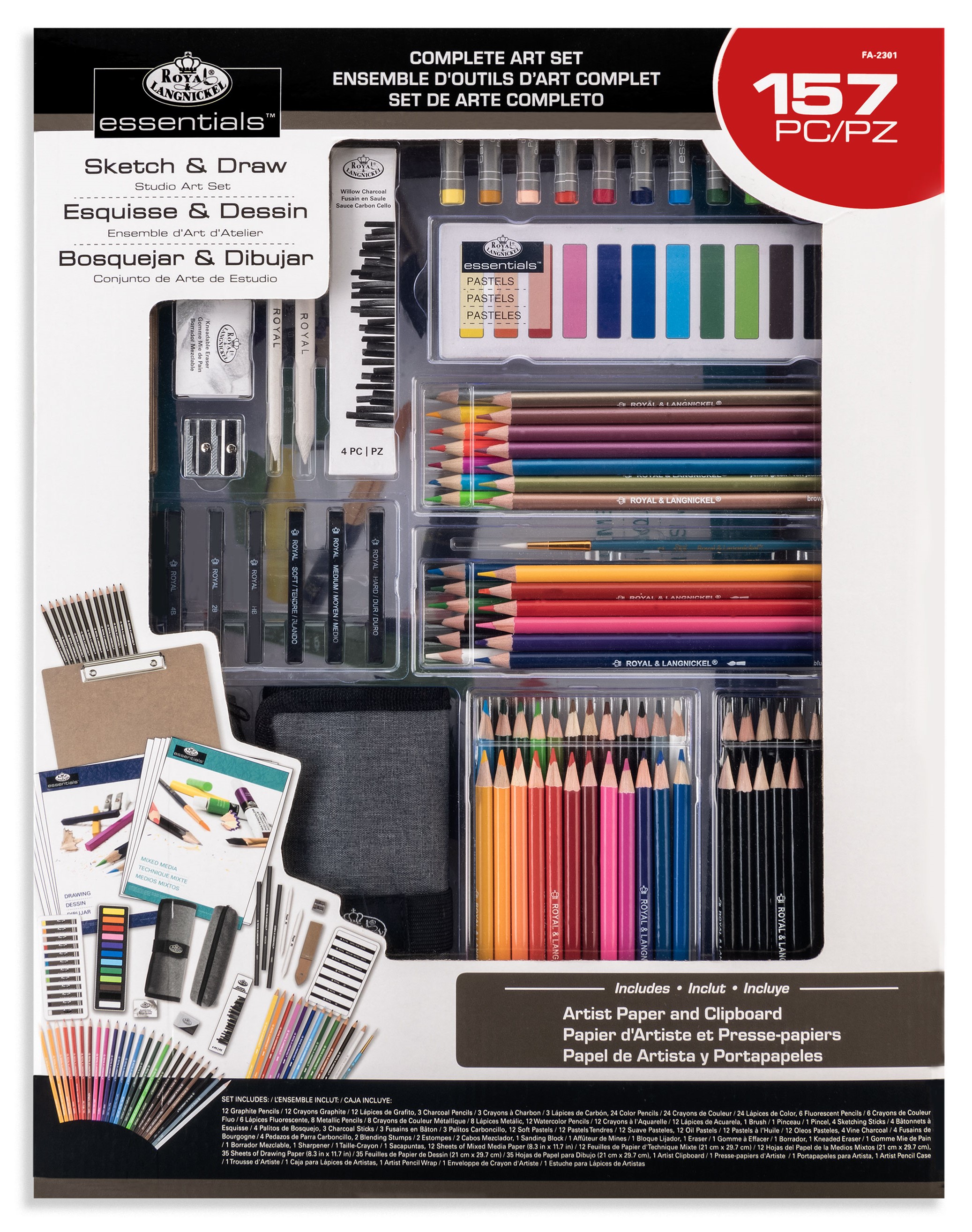 Royal Brush Essentials Sketching Pencil Set - Walmart.com