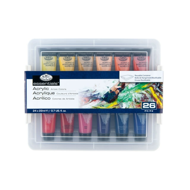 Royal & Langnickel Essentials - 26pc Artist Acrylic Painting Set in 24 ...