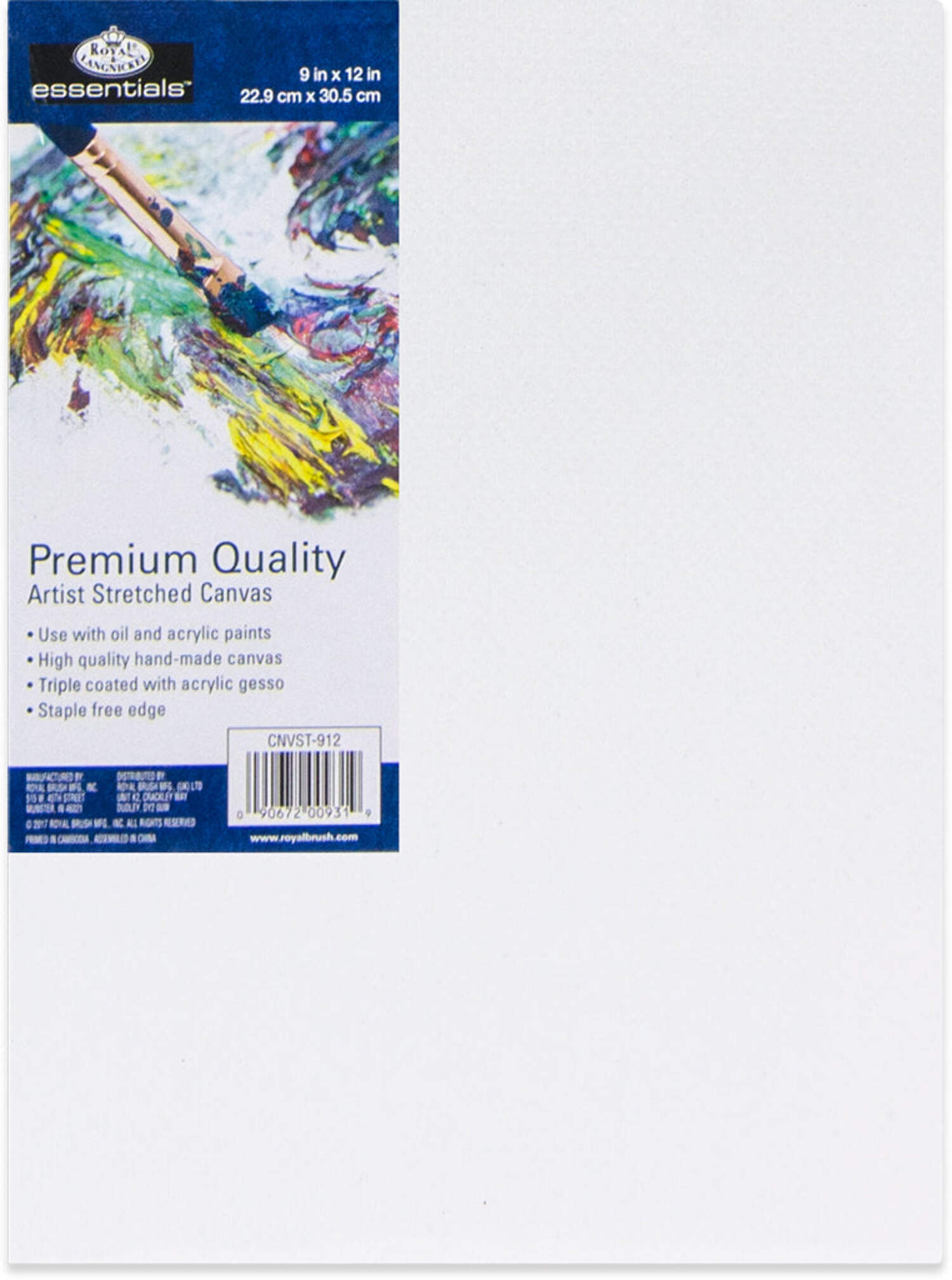 Royal & Langnickel Art Blank Value Pack Boards, 9x12" Painting Canvases ...