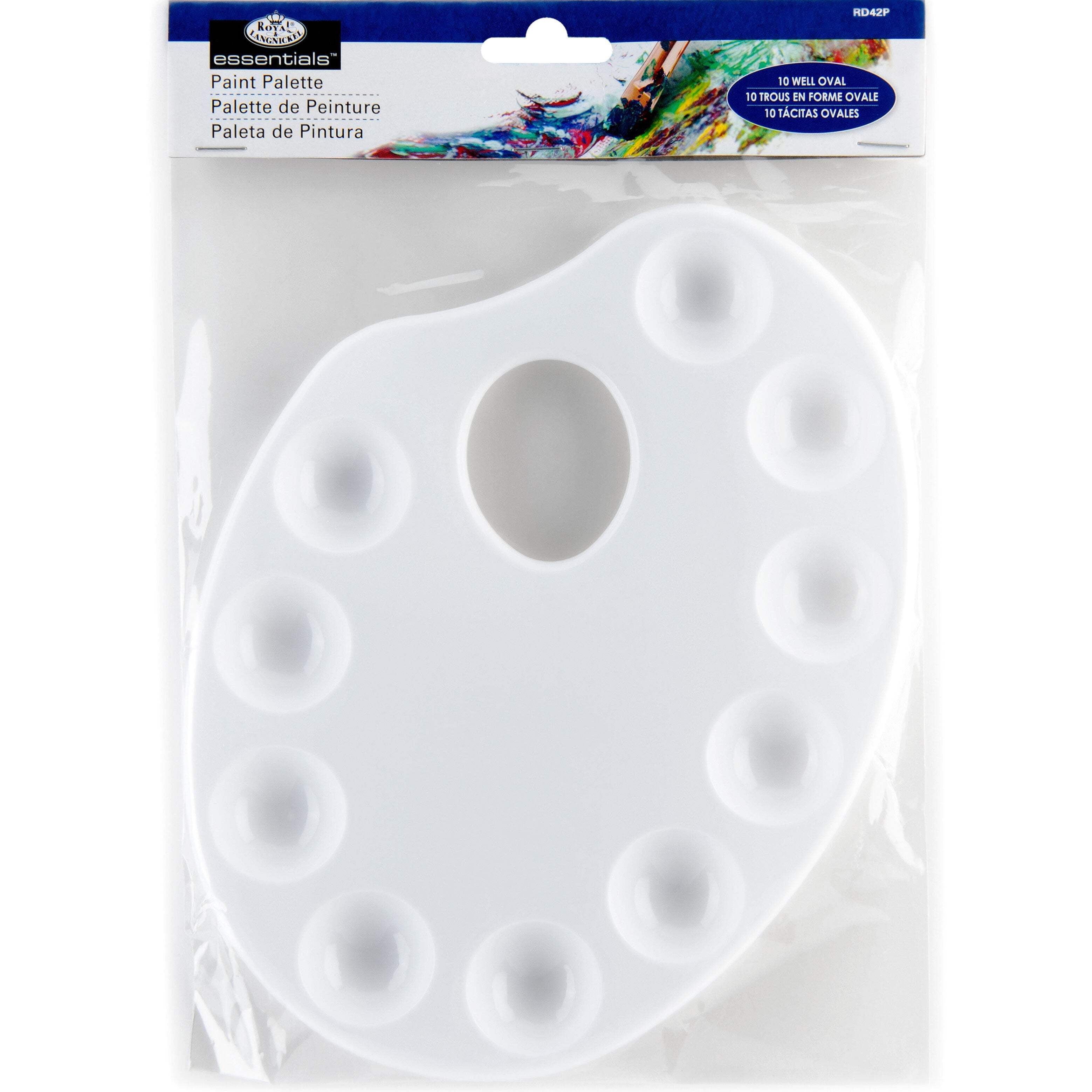 Royal & Langnickel Essentials™ Oval 10-Well Paint Palette - Walmart.com