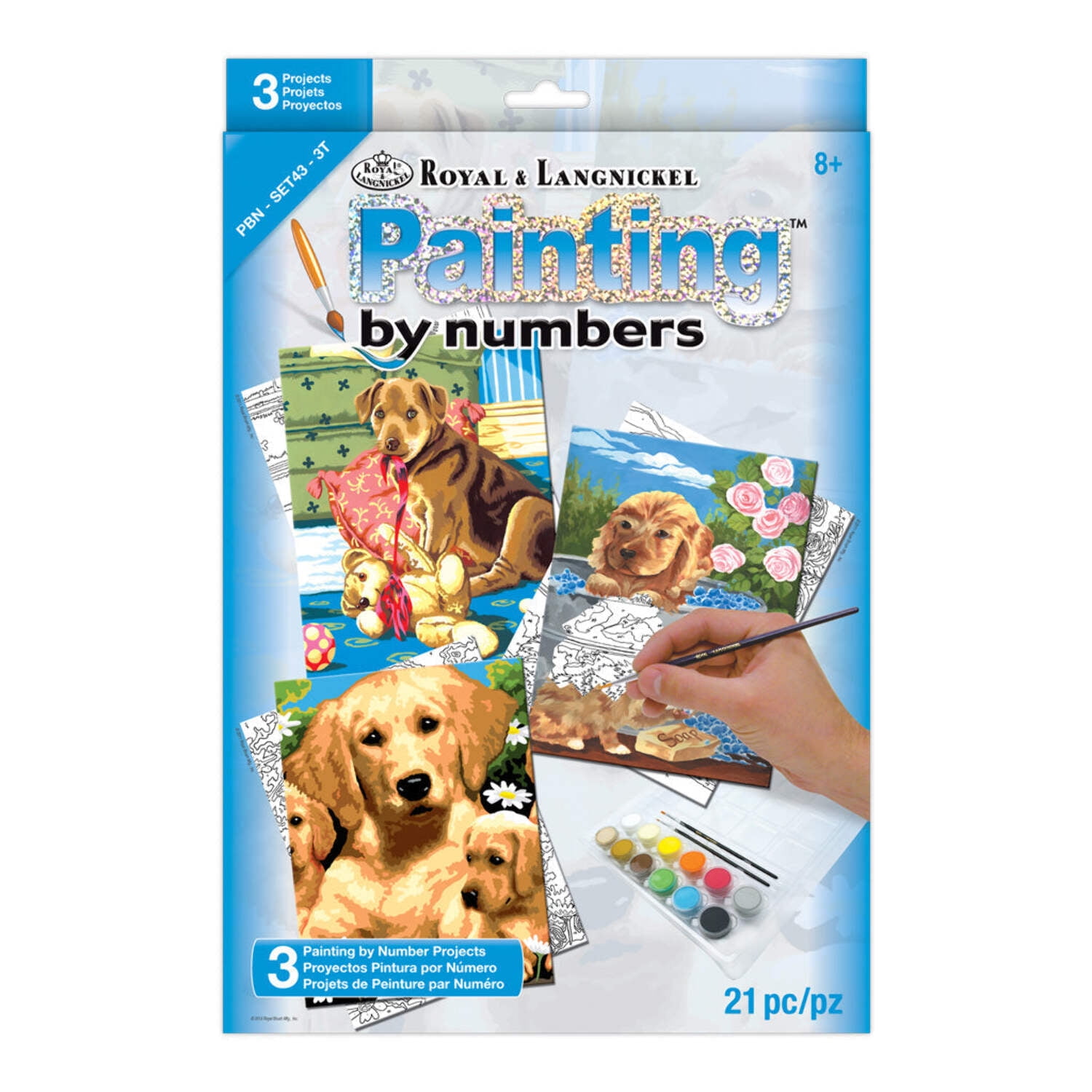 Royal & Langnickel Junior Small Paint By Number Kit, Includes 3 per ...