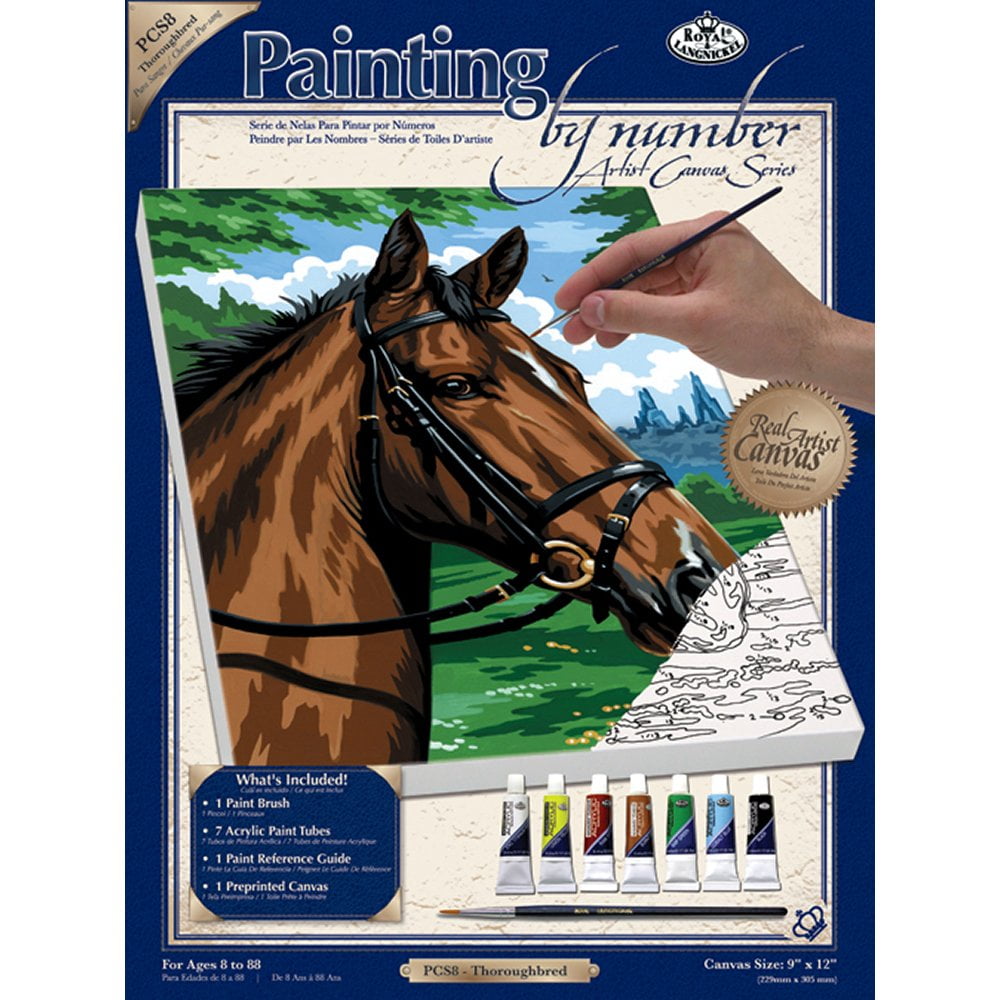 Royal & Langnickel Paint by Number Small Thoroughbred - Walmart.com