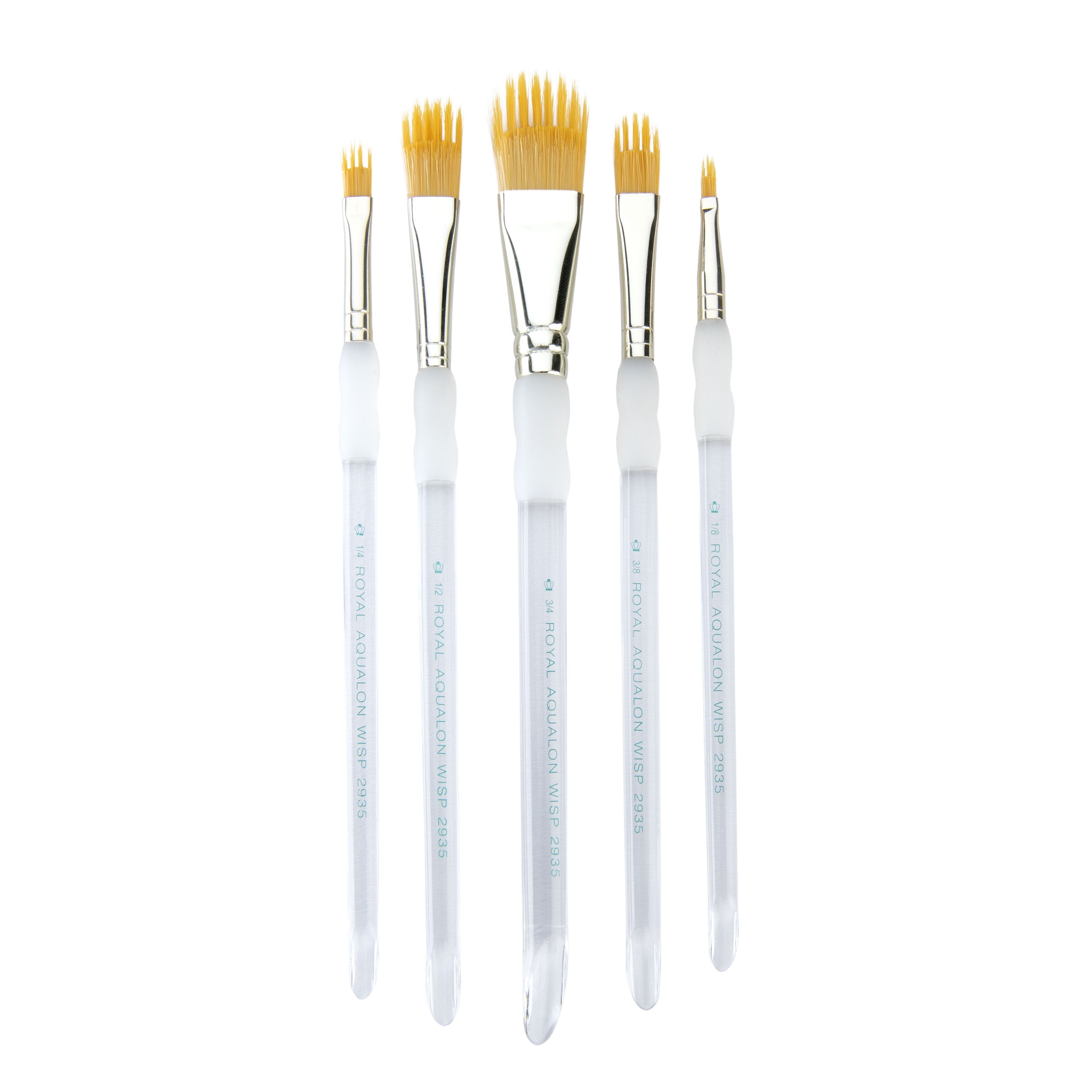 Royal & Langnickel(R) Aqualon Filbert Wisp Brush Set-5/Pkg - Walmart.com