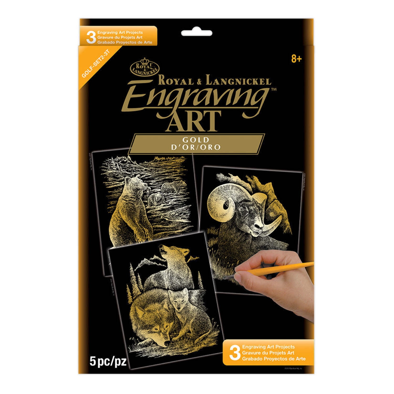 Royal & Langnickel Engraving Art™ 5pc 3-Project Gold Foil Set - Walmart.com