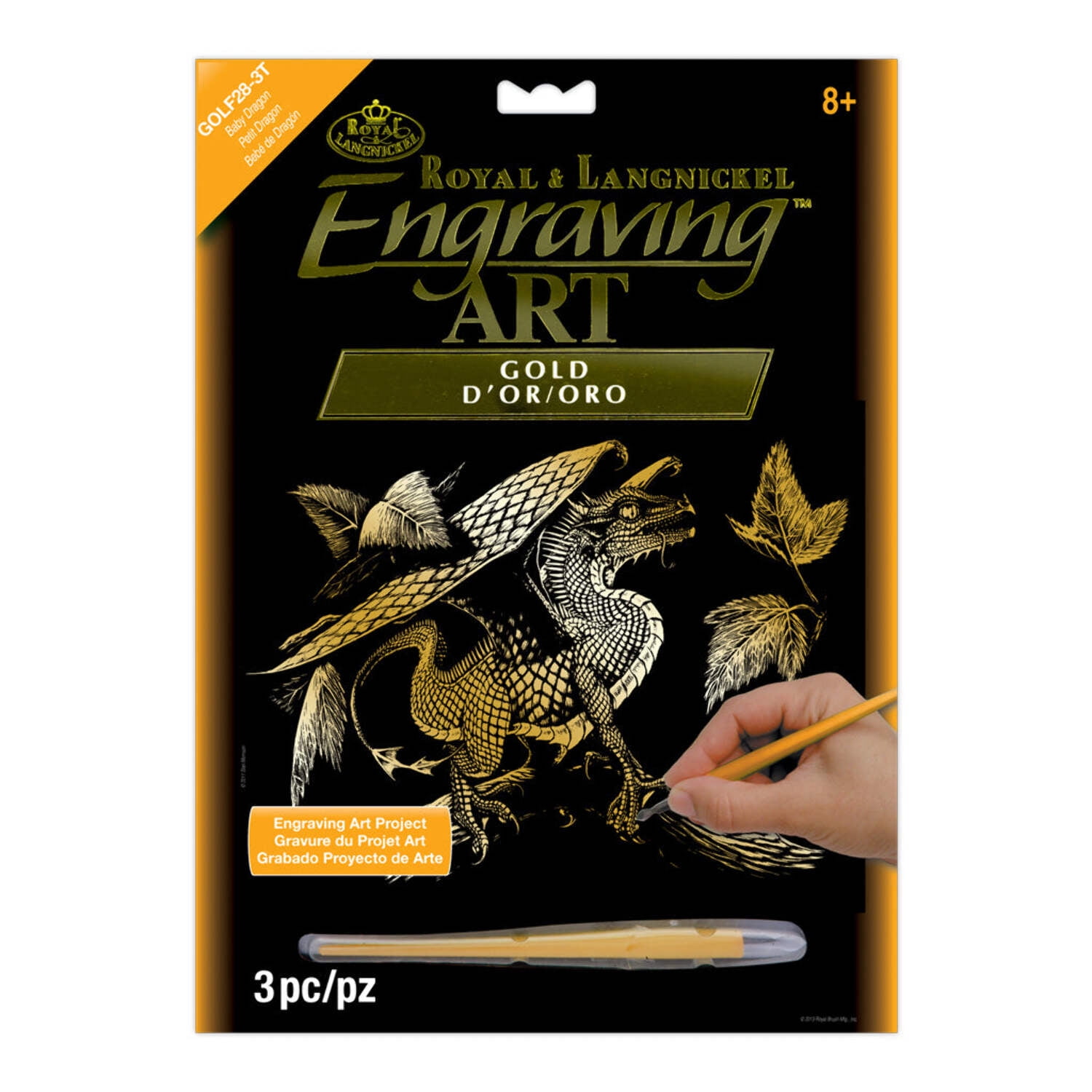 Royal & Langnickel Engraving Art™ 8" x 10" Gold Foil Projects - Walmart.com