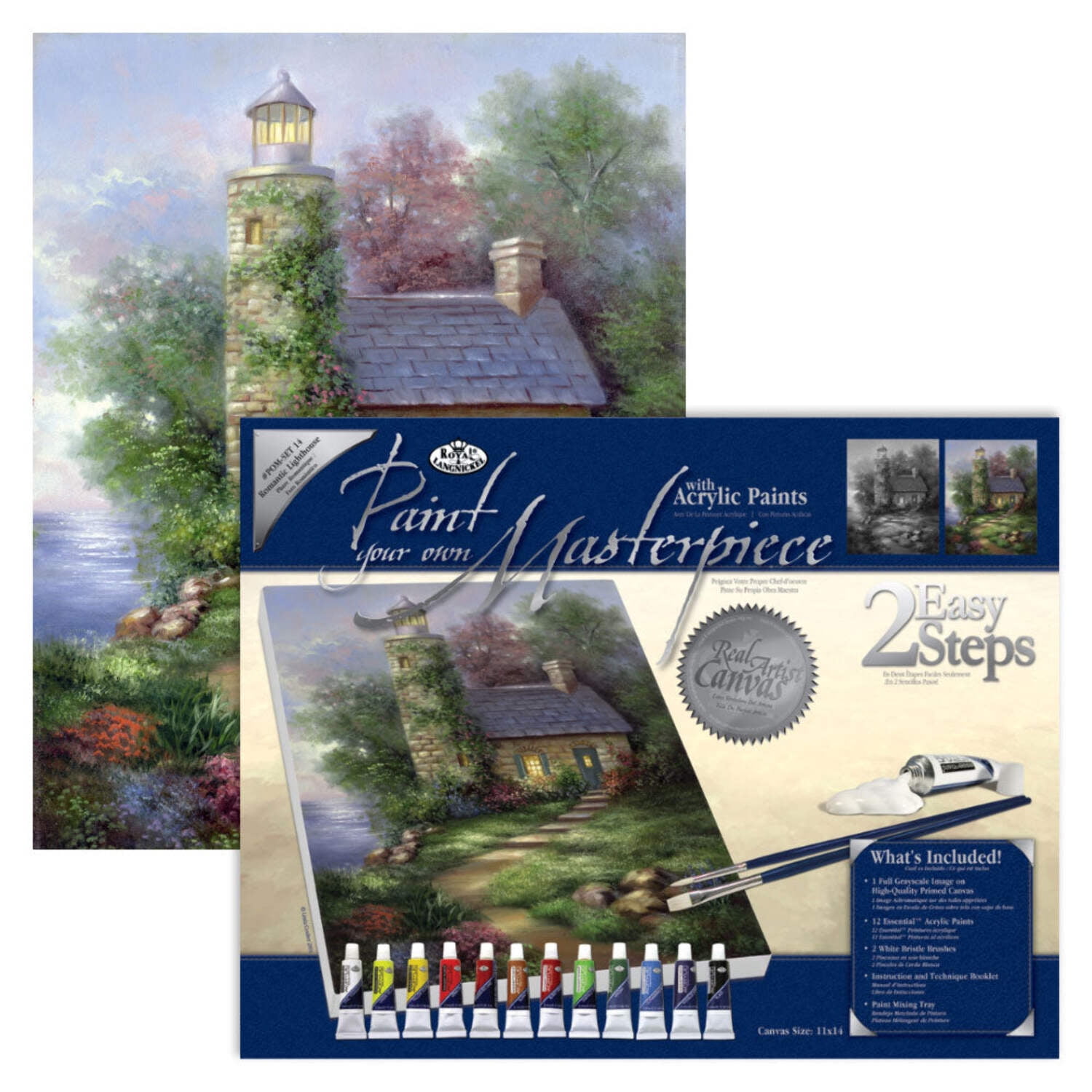 Royal & Langnickel Paint Your Own Masterpiece Kit Romantic Lighthouse ...