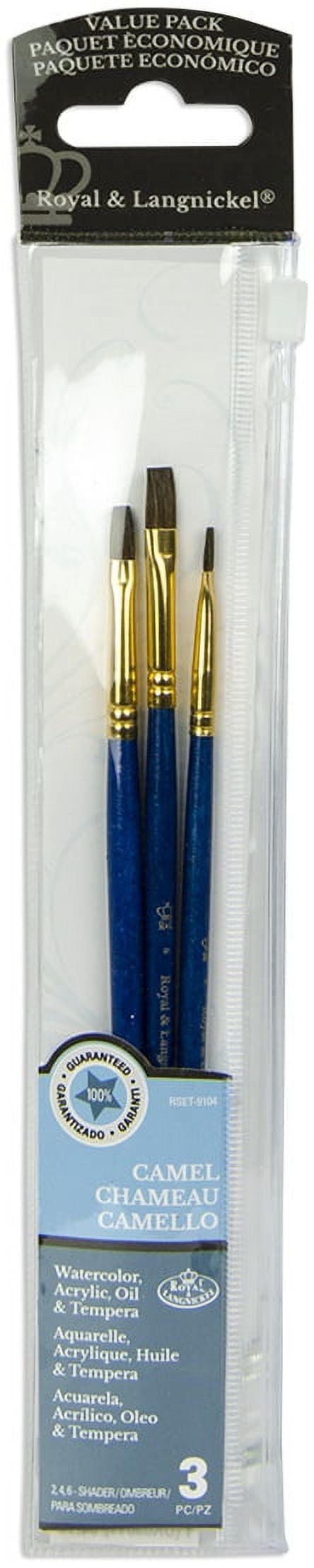 RSET-9104 | 3pc Camel Hair Shader Brush Set - Walmart.com