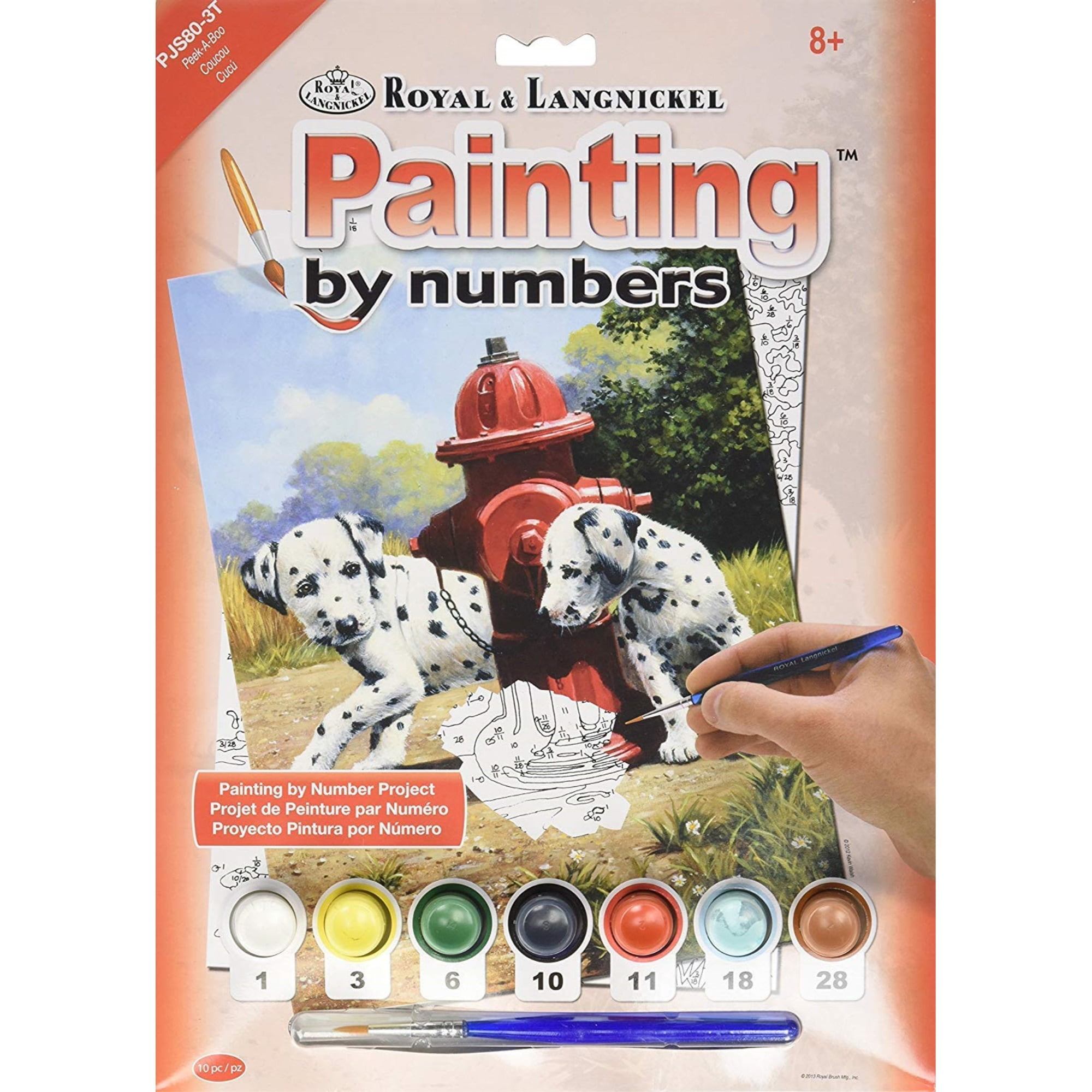 Royal Brush Junior Small Paint by Number Kit 8-3/4"X11-3/4-Peek-A-Boo ...