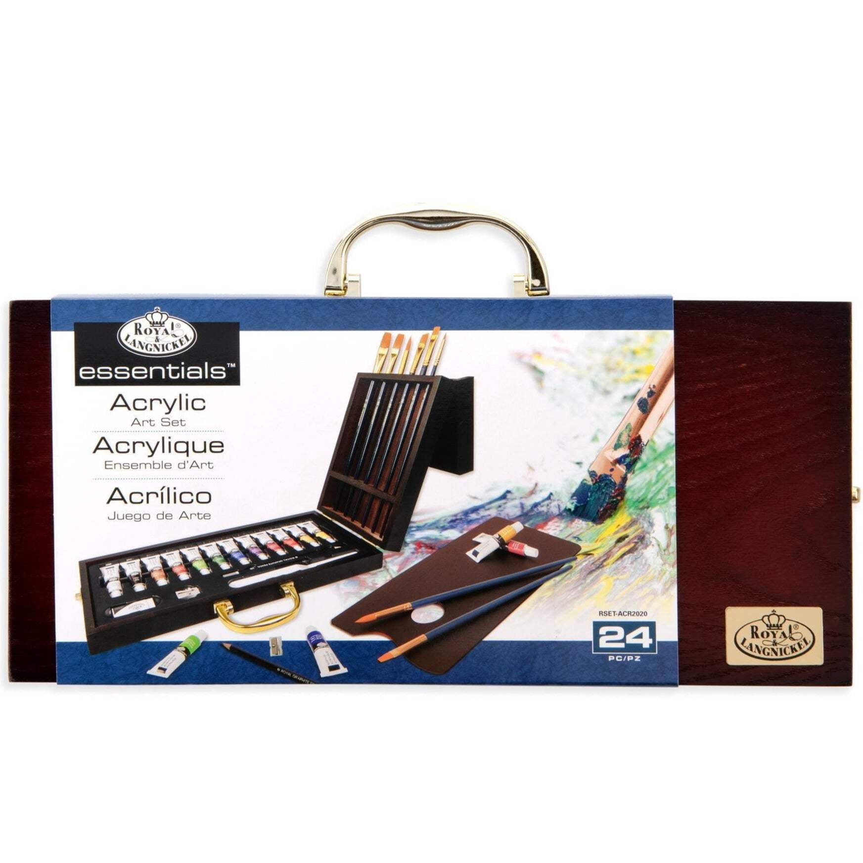 Royal & Langnickel Essentials™ 24pc Acrylic Painting Long Handle Travel ...