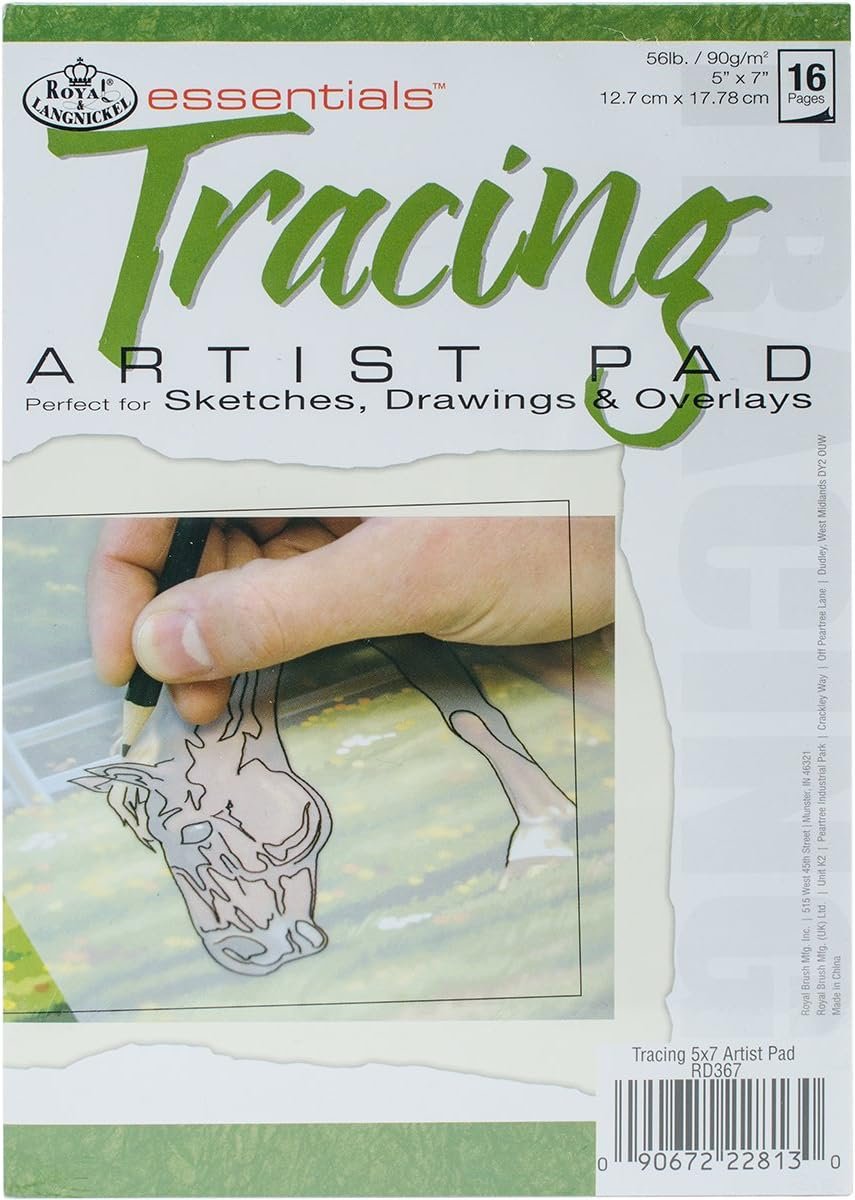Royal Langnickel essentials(TM) Tracing Artist Paper Pad-5"X7", 16 ...