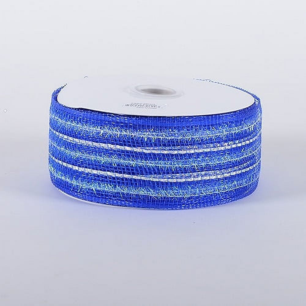 Royal - Laser Metallic Mesh Ribbon - ( 4 Inch x 25 Yards ) - Walmart.com