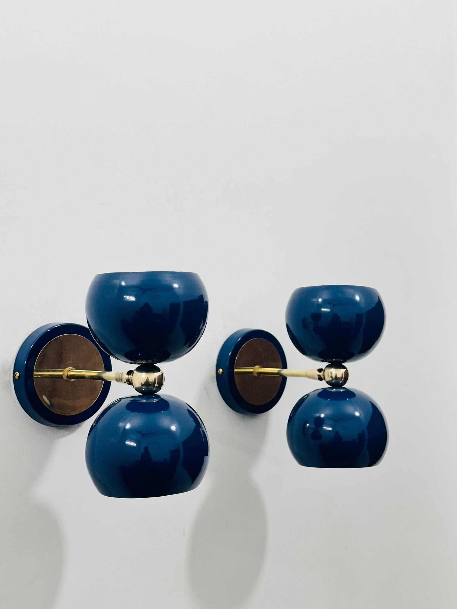 Royal Lights Diabolo Indoor Wall Sconce Metal and Brass Stilnovo Style ...
