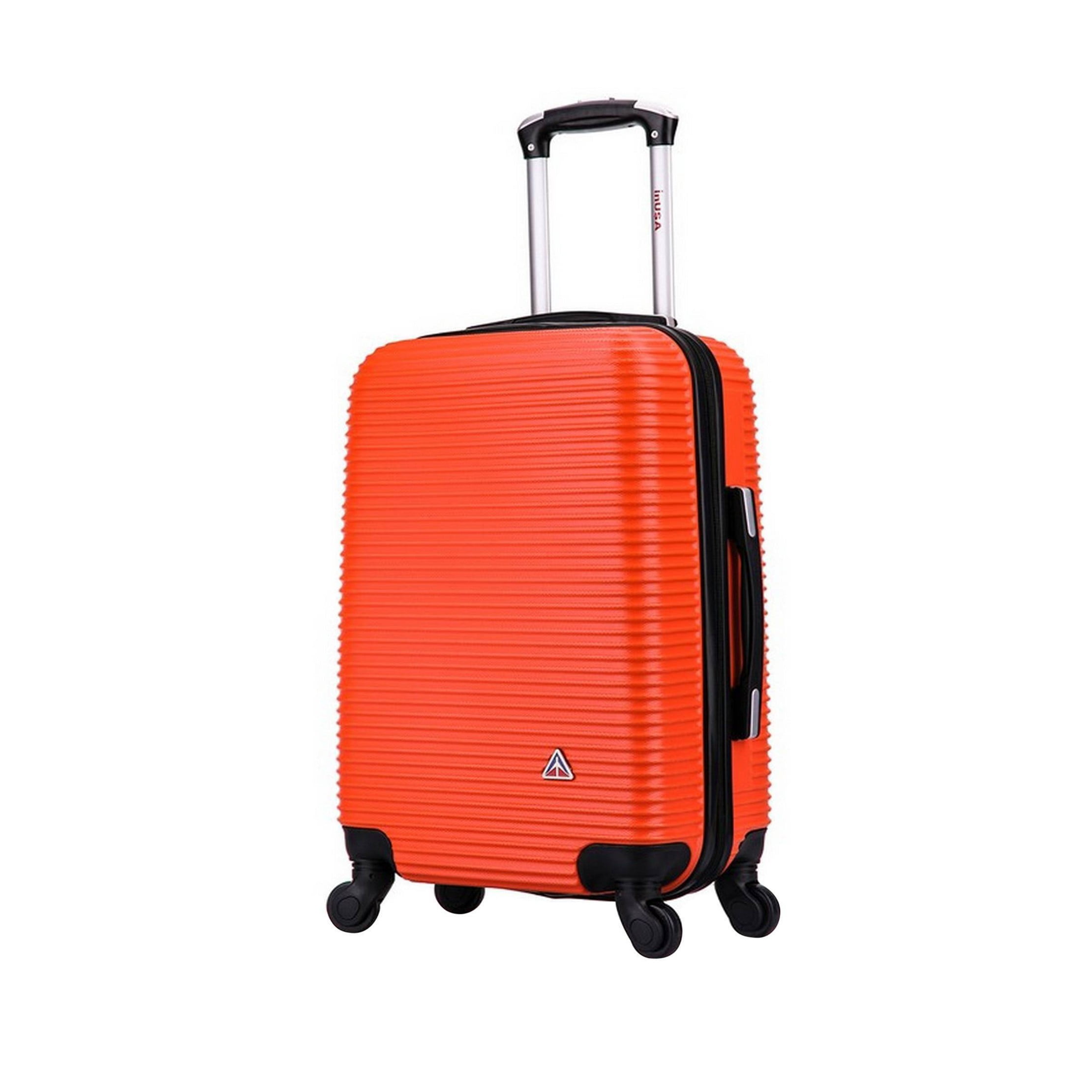 Royal Lightweight Hardside Carry On Spinner Suitcase - Orange - Walmart.com