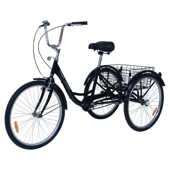 Royal London Single Speed Adult Tricycle, 3-Wheeled Trike Bicycle with ...