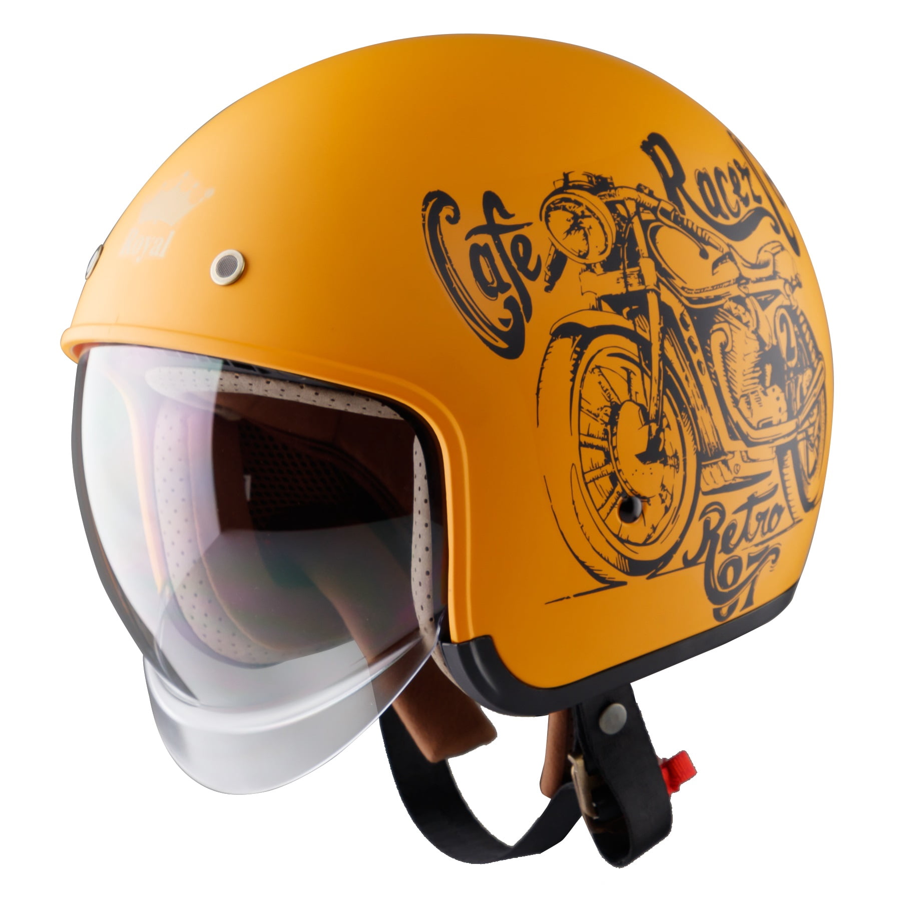 Royal M139 Open Face Motorcycle Helmet DOT Approved Motorcycle Helmet ...