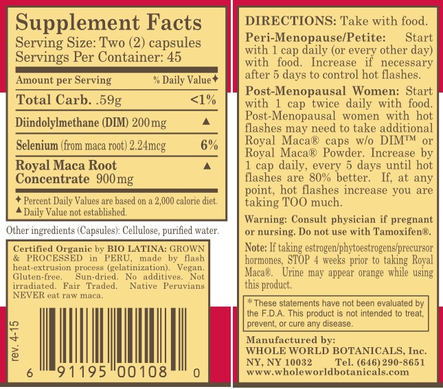 Royal Maca® Plus with DIM, Organic Peruvian Maca Root, Vegan, Non-GMO ...