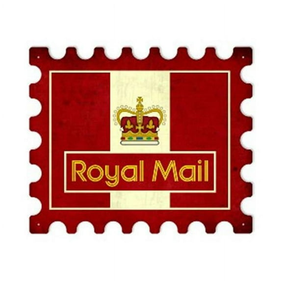 Royal Mail Stamp Metal Sign - Home and Garden - 18x15 in. - Walmart.com