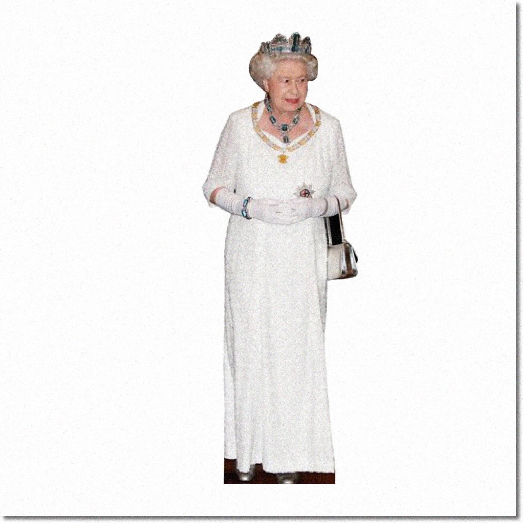 Royal Majesty Life-Size Queen Elizabeth II Standee - White Cardboard ...