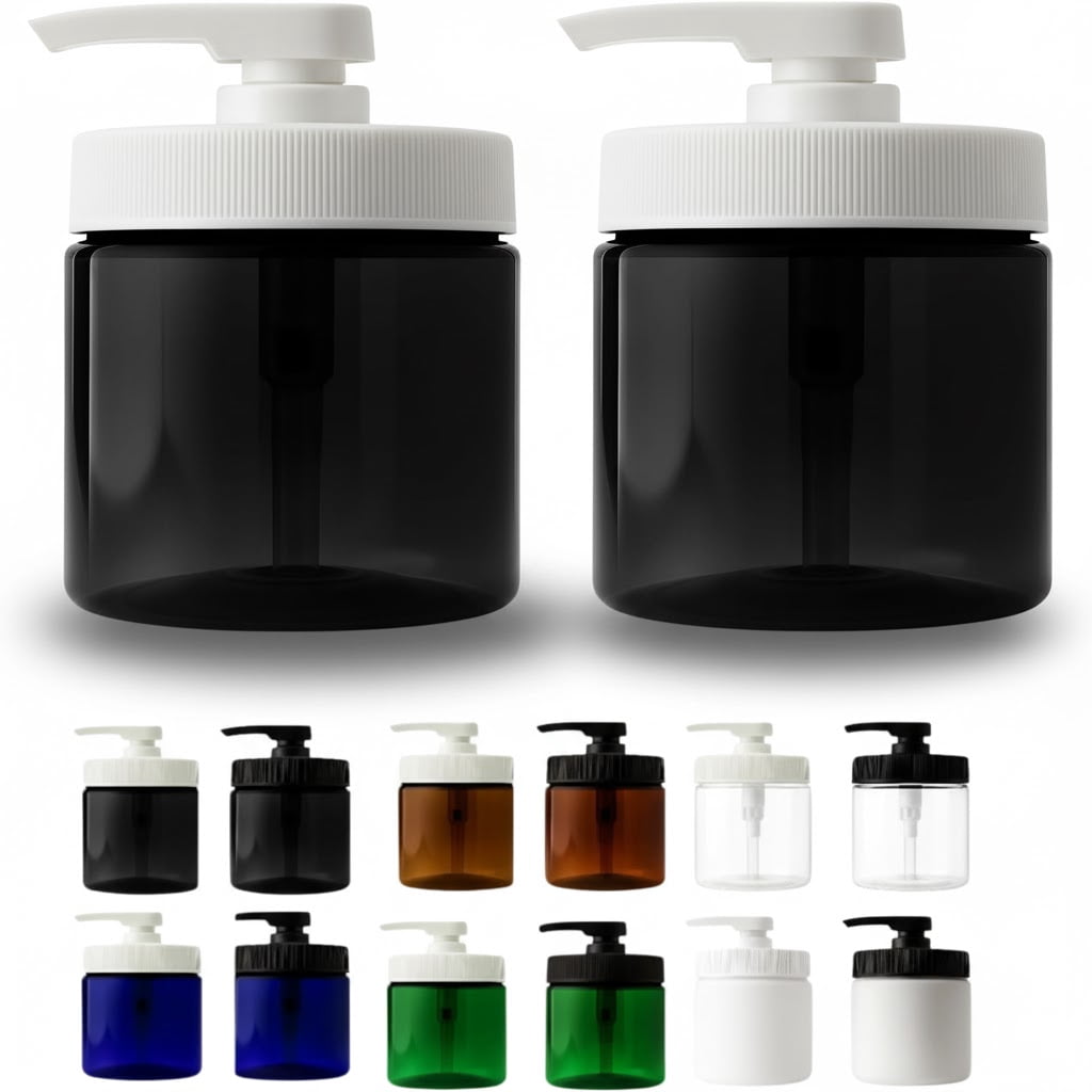 Royal Massage 16oz Massage Oil/Lotion/Cream Pump Jar with Locking Twist ...