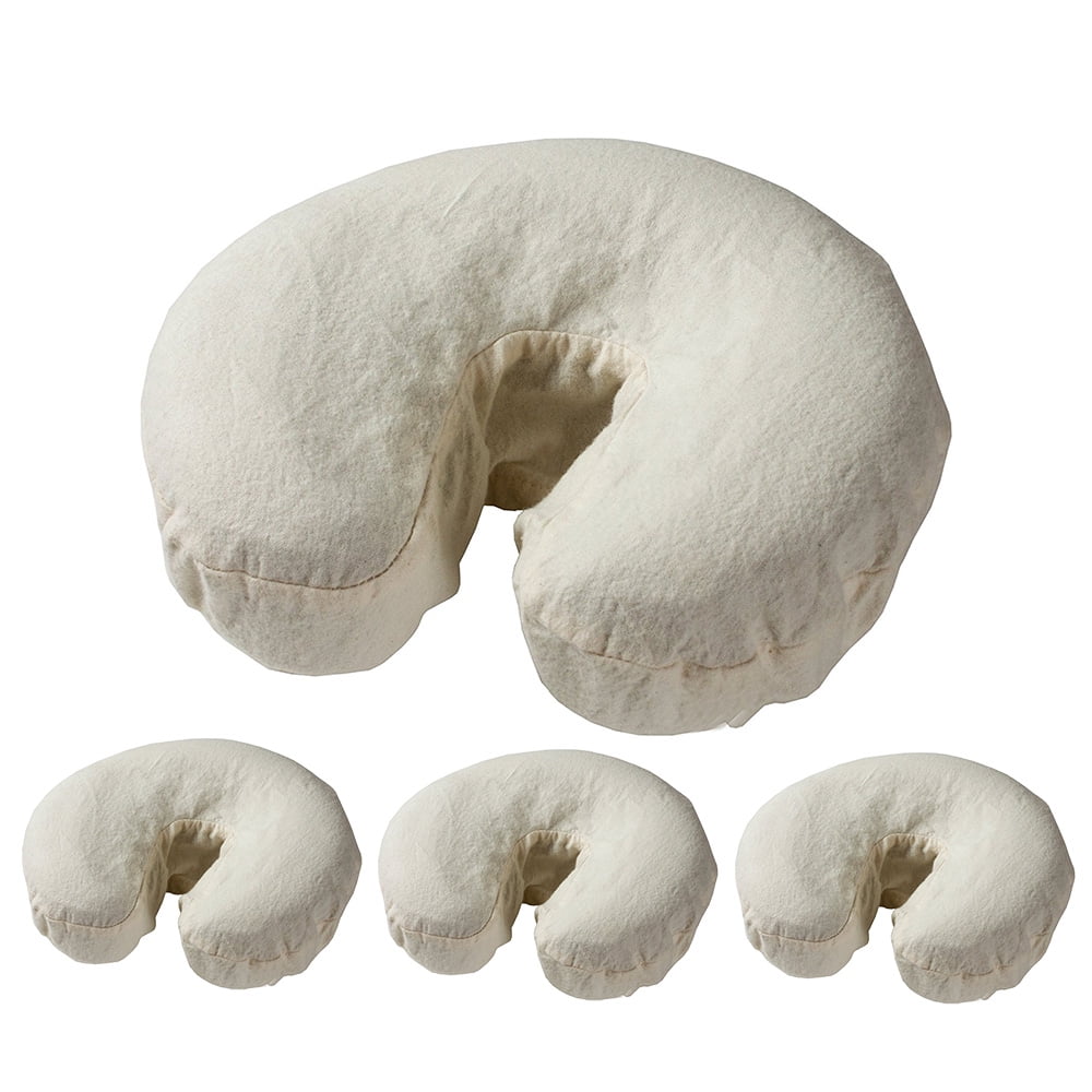 Royal Massage Set of 4 Brushed Flannel Fitted Face Cradle Covers, Super ...