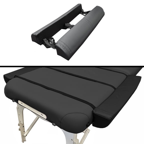6" Diameter Deluxe Oversized Massage Table 25" Full Bolster - Espresso ...